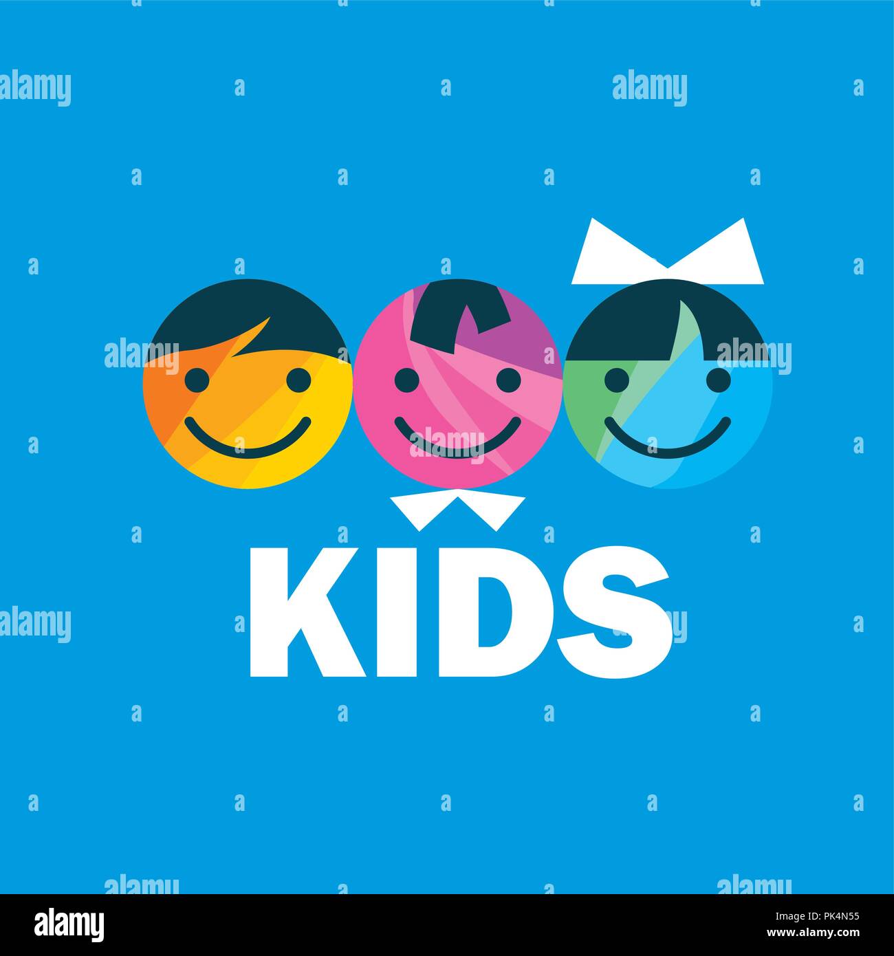 vector logo kids Stock Vector Image & Art - Alamy