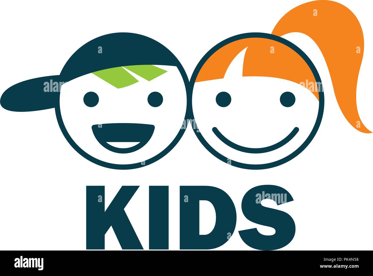 vector logo kids Stock Vector Image & Art - Alamy