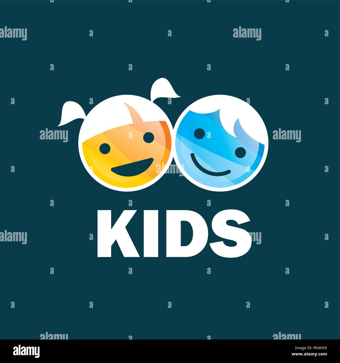 vector logo kids Stock Vector Image & Art - Alamy