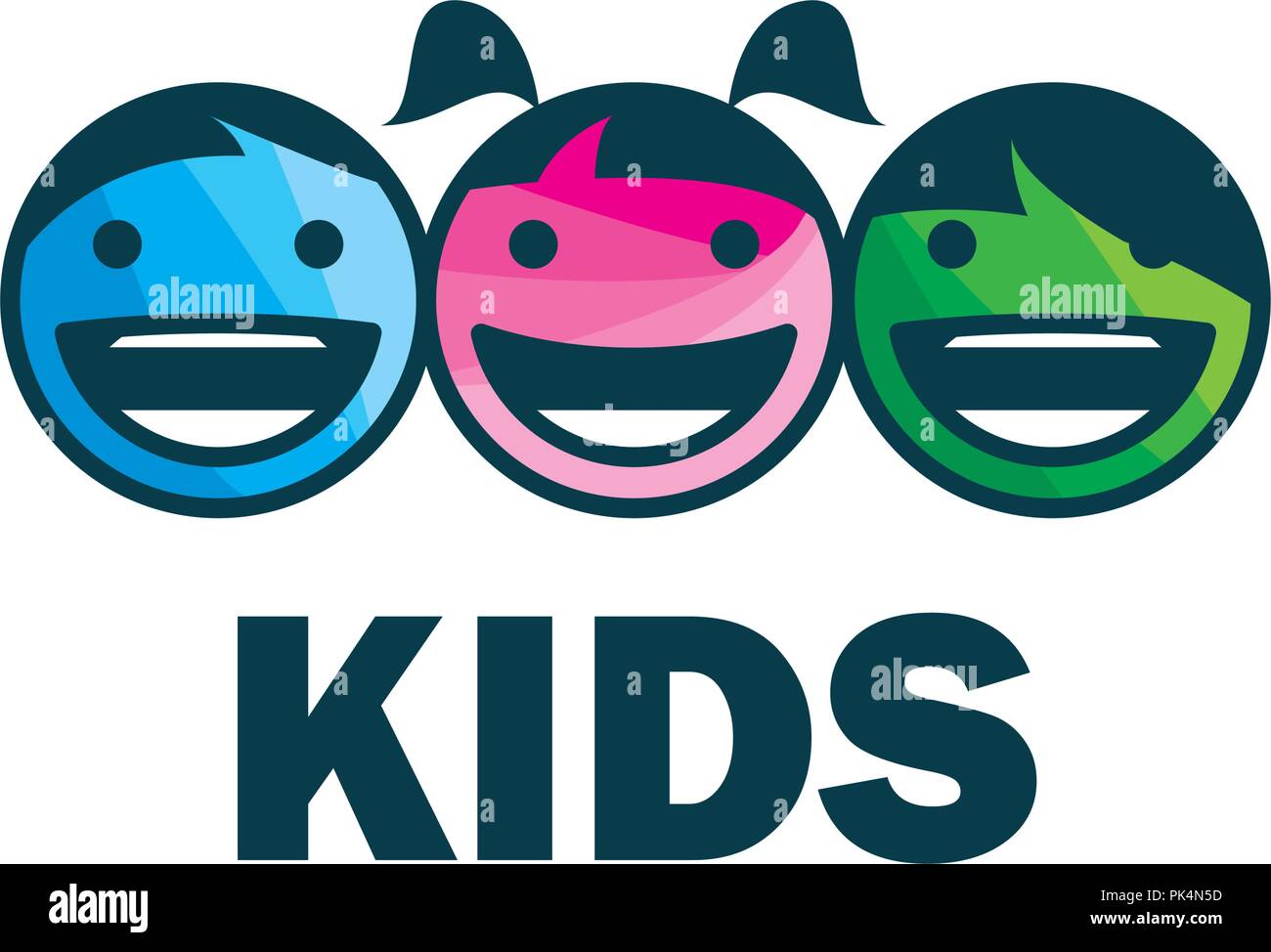 vector logo kids Stock Vector Image & Art - Alamy