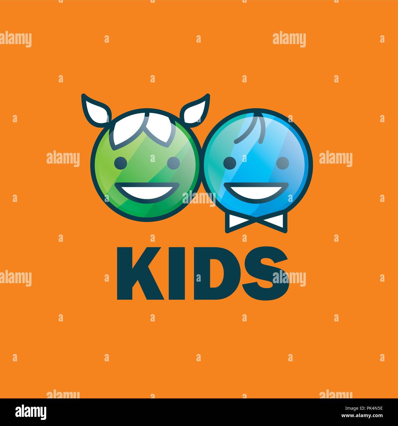 vector logo kids Stock Vector Image & Art - Alamy