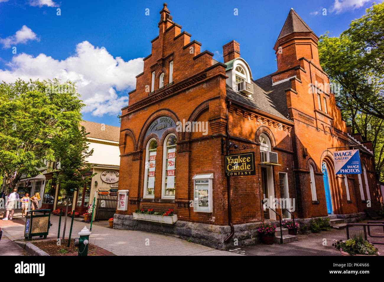 Old Town Hall Shops Main Street Stockbridge, Massachusetts, USA Stock ...