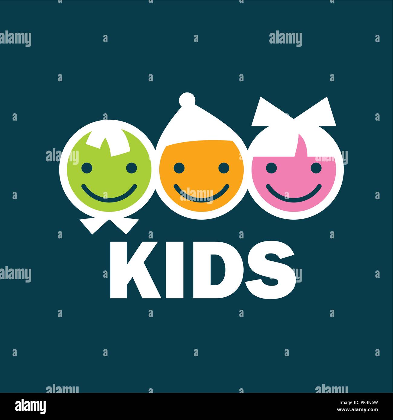 vector logo kids Stock Vector Image & Art - Alamy