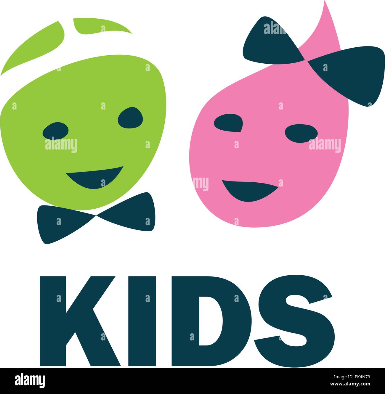 vector logo kids Stock Vector Image & Art - Alamy