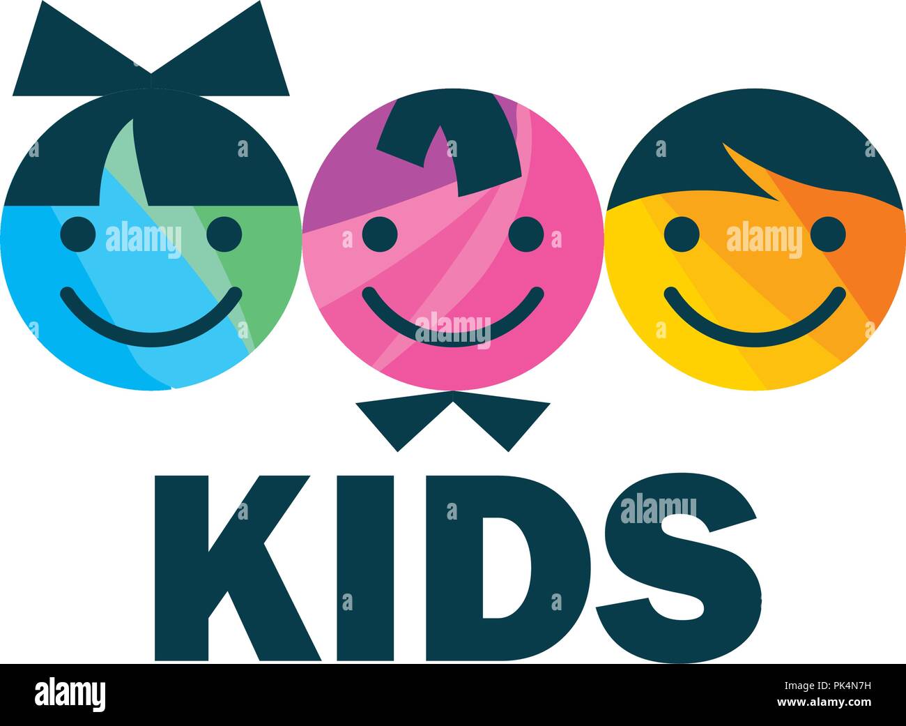 vector logo kids Stock Vector Image & Art - Alamy