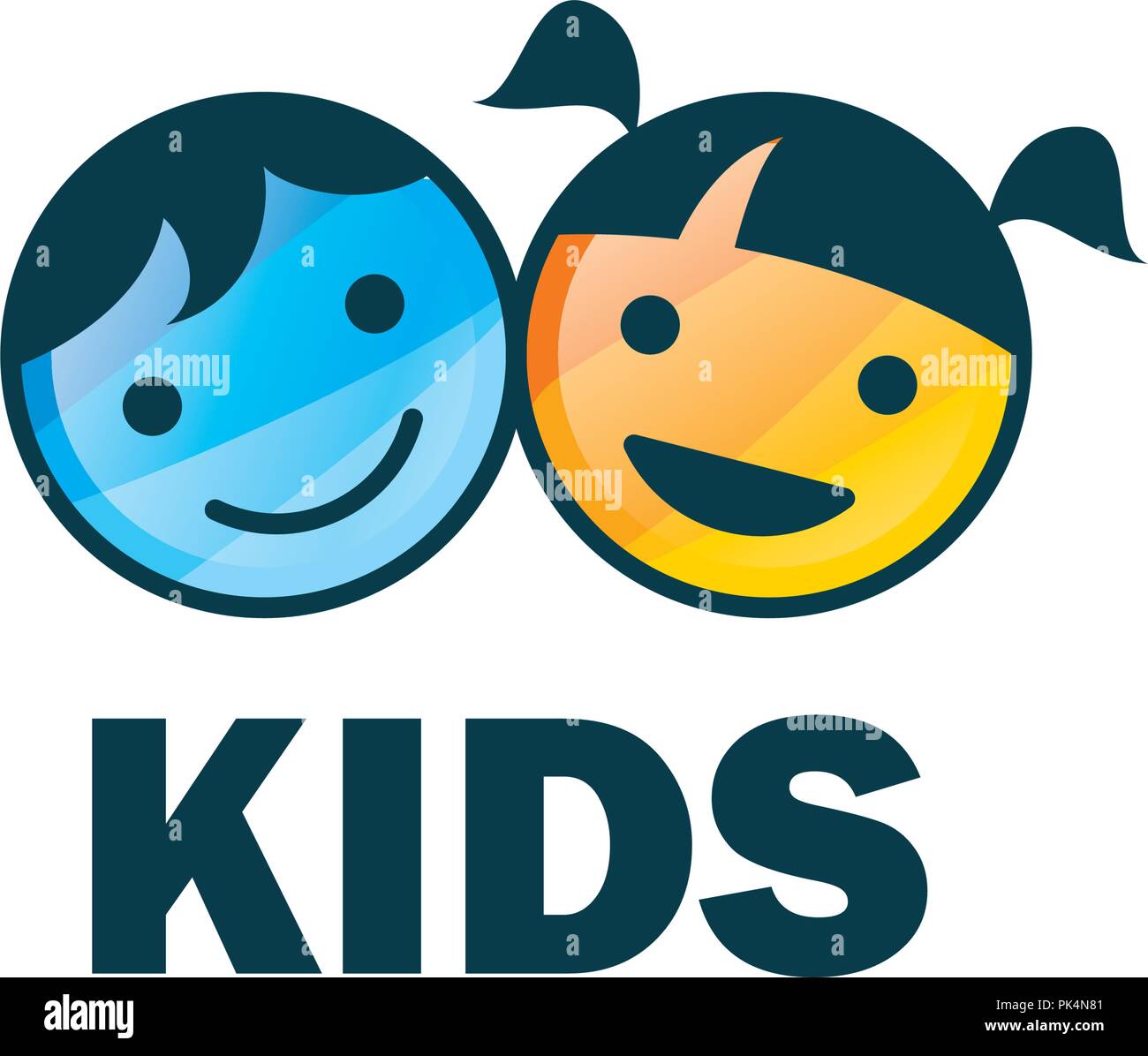 vector logo kids Stock Vector Image & Art - Alamy