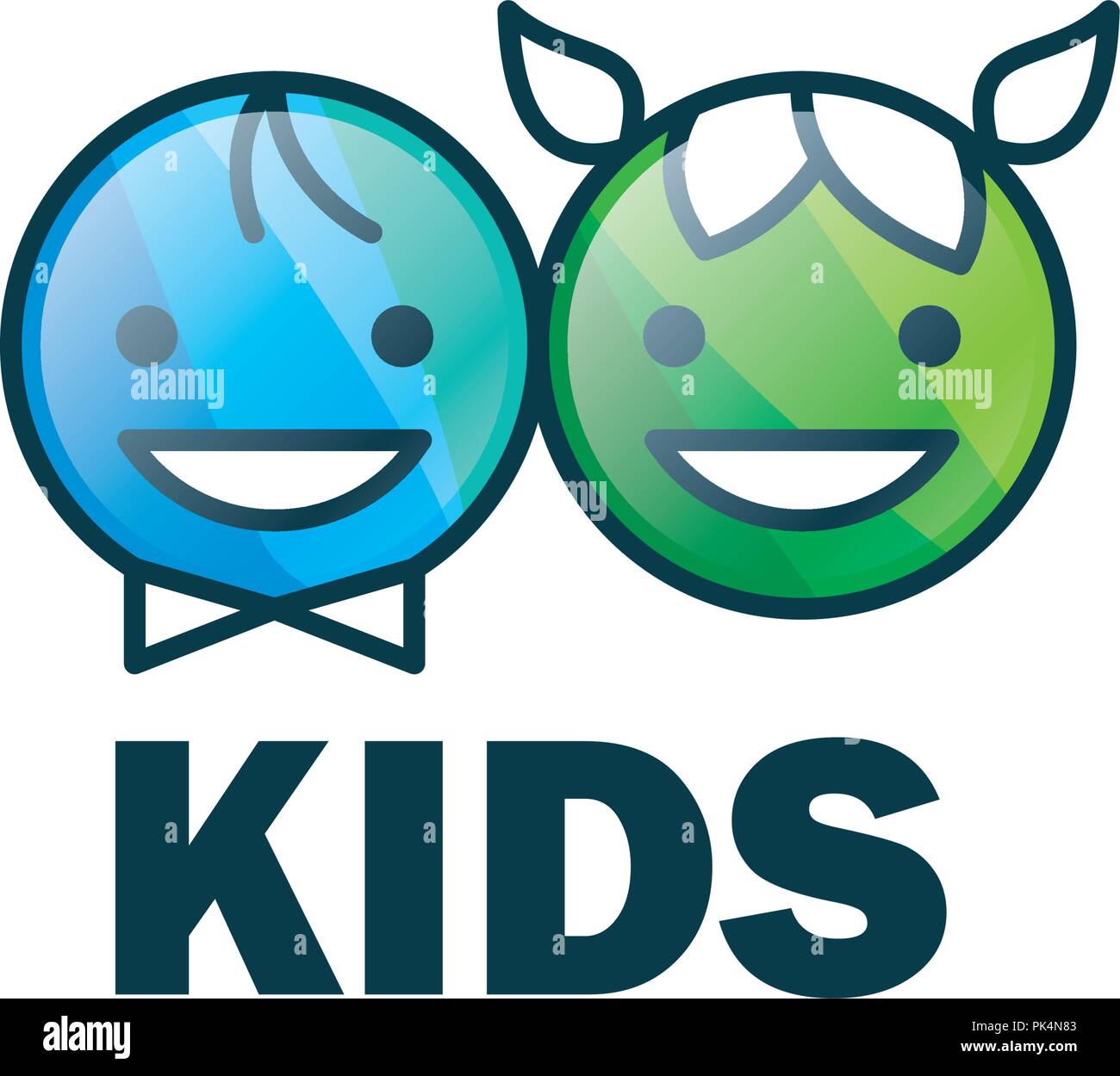 vector logo kids Stock Vector Image & Art - Alamy