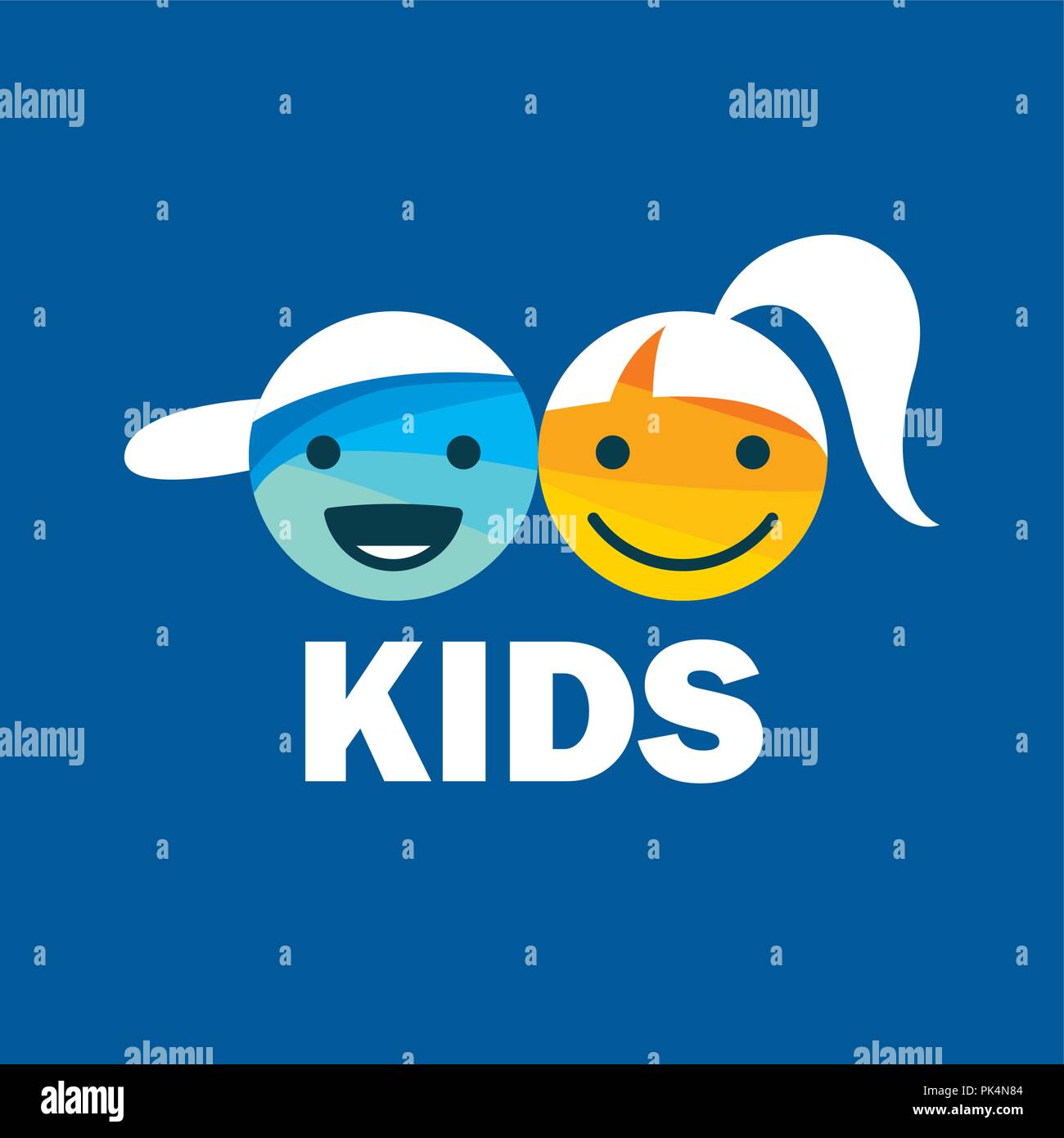 vector logo kids Stock Vector Image & Art - Alamy
