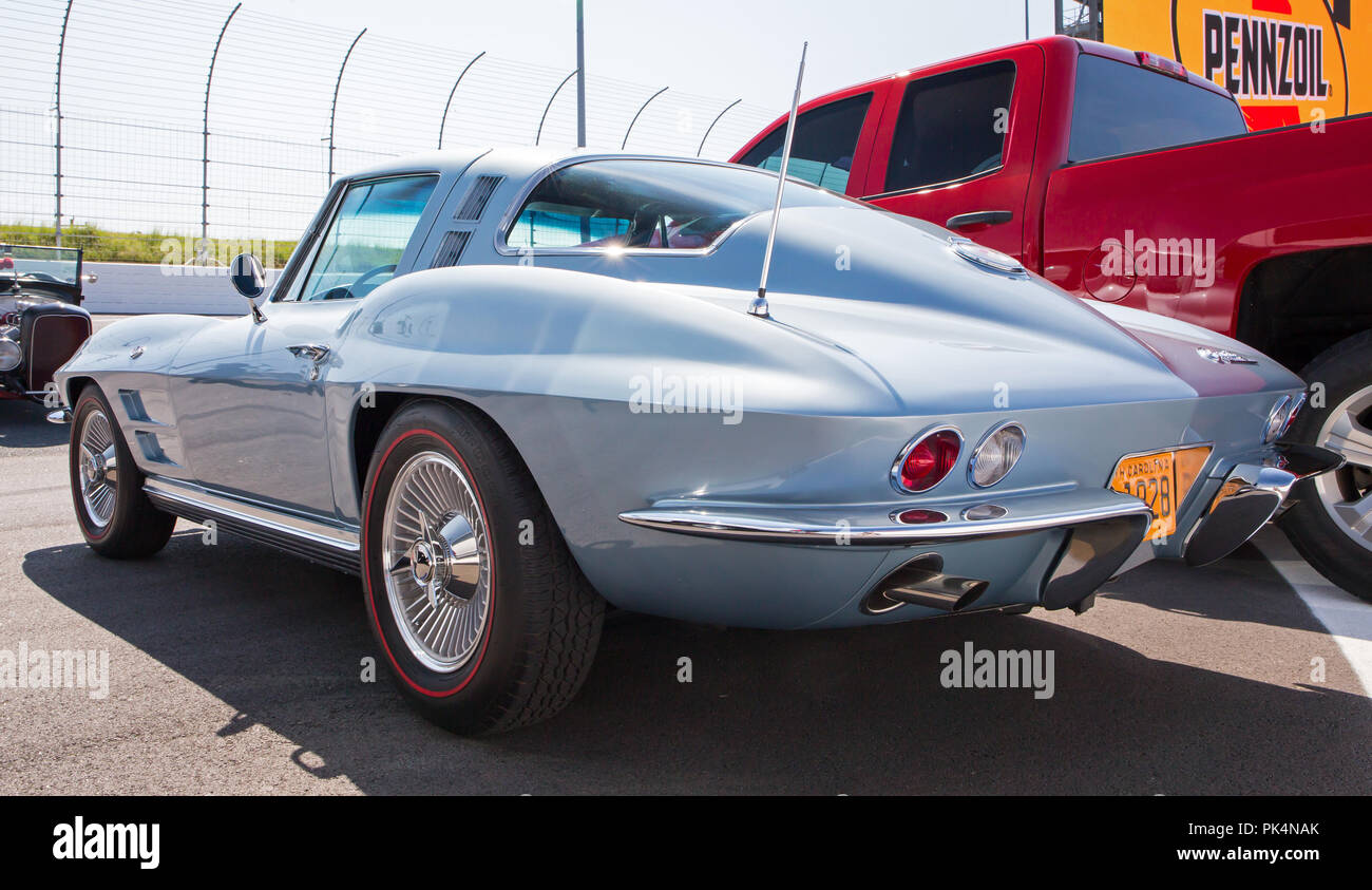 CONCORD, NC (USA) - September 7, 2018: A 1964 Chevy Corvette automobile ...