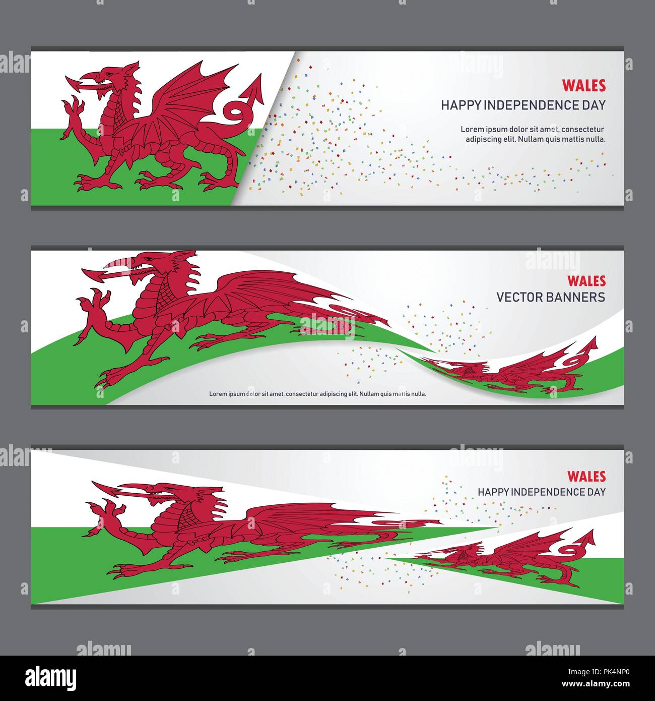 Wales independence day abstract background design banner and flyer ...
