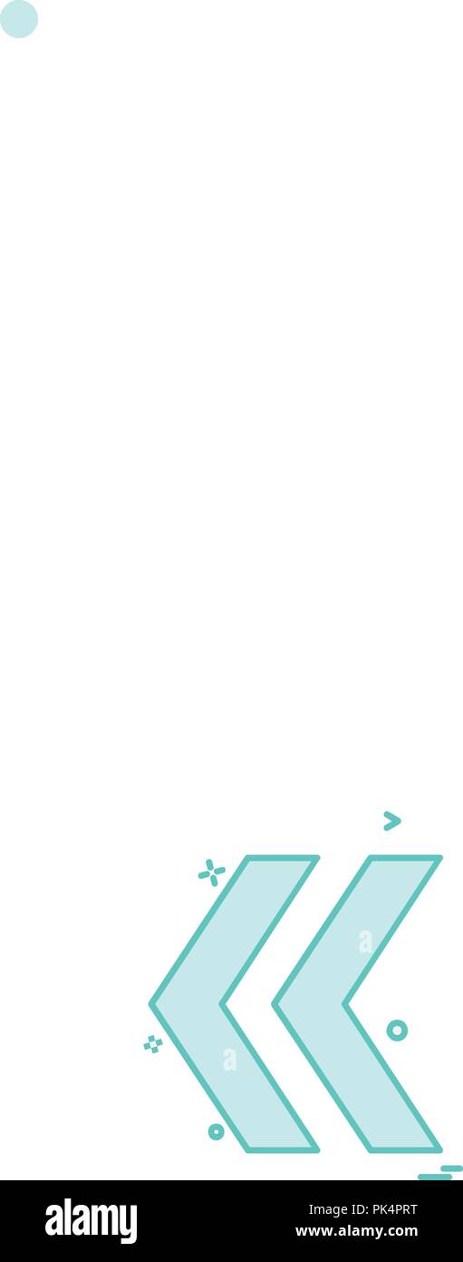 Left arrow icon design vector Stock Vector Image & Art - Alamy