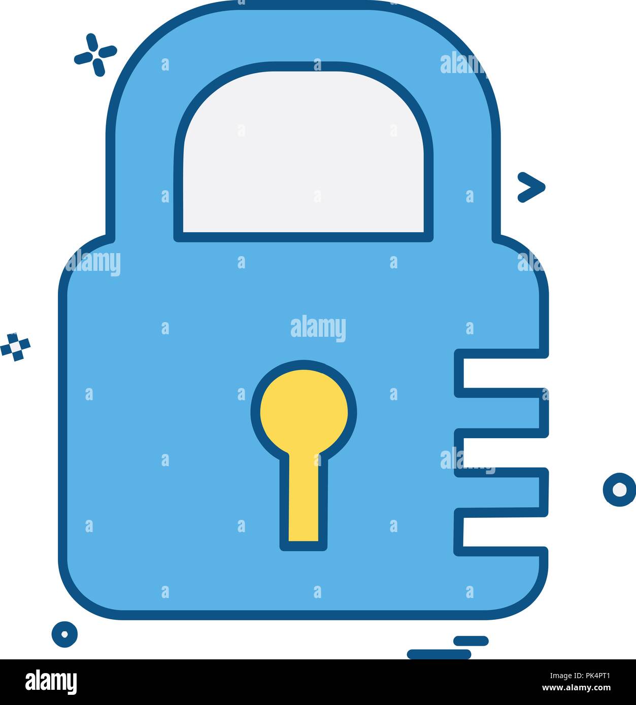 Lock icon design vector Stock Vector Image & Art - Alamy