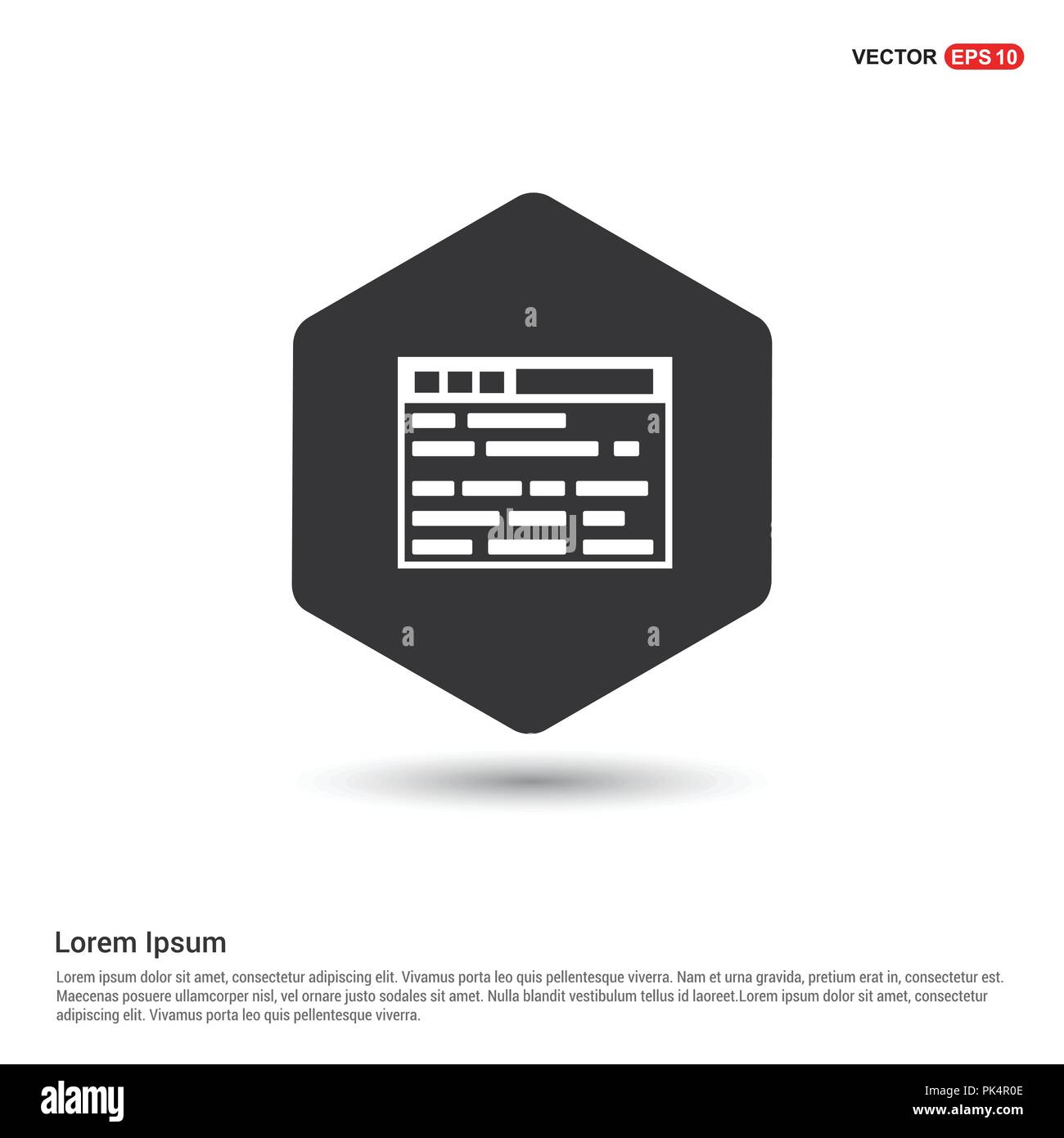 Interface Icon Hexa White Background icon template - Free vector icon ...