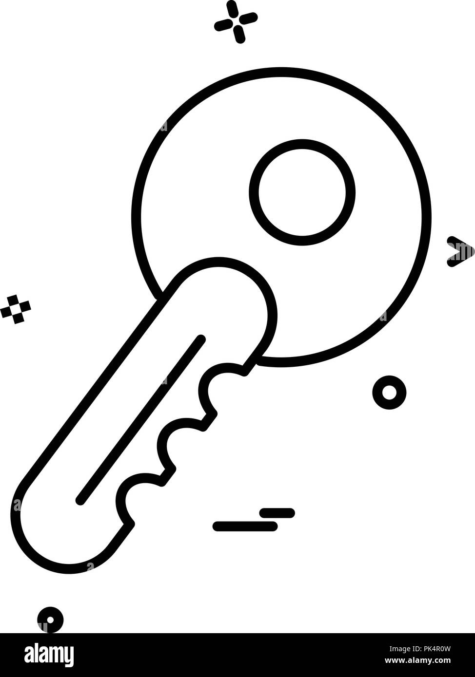 Key icon design vector Stock Vector Image & Art - Alamy