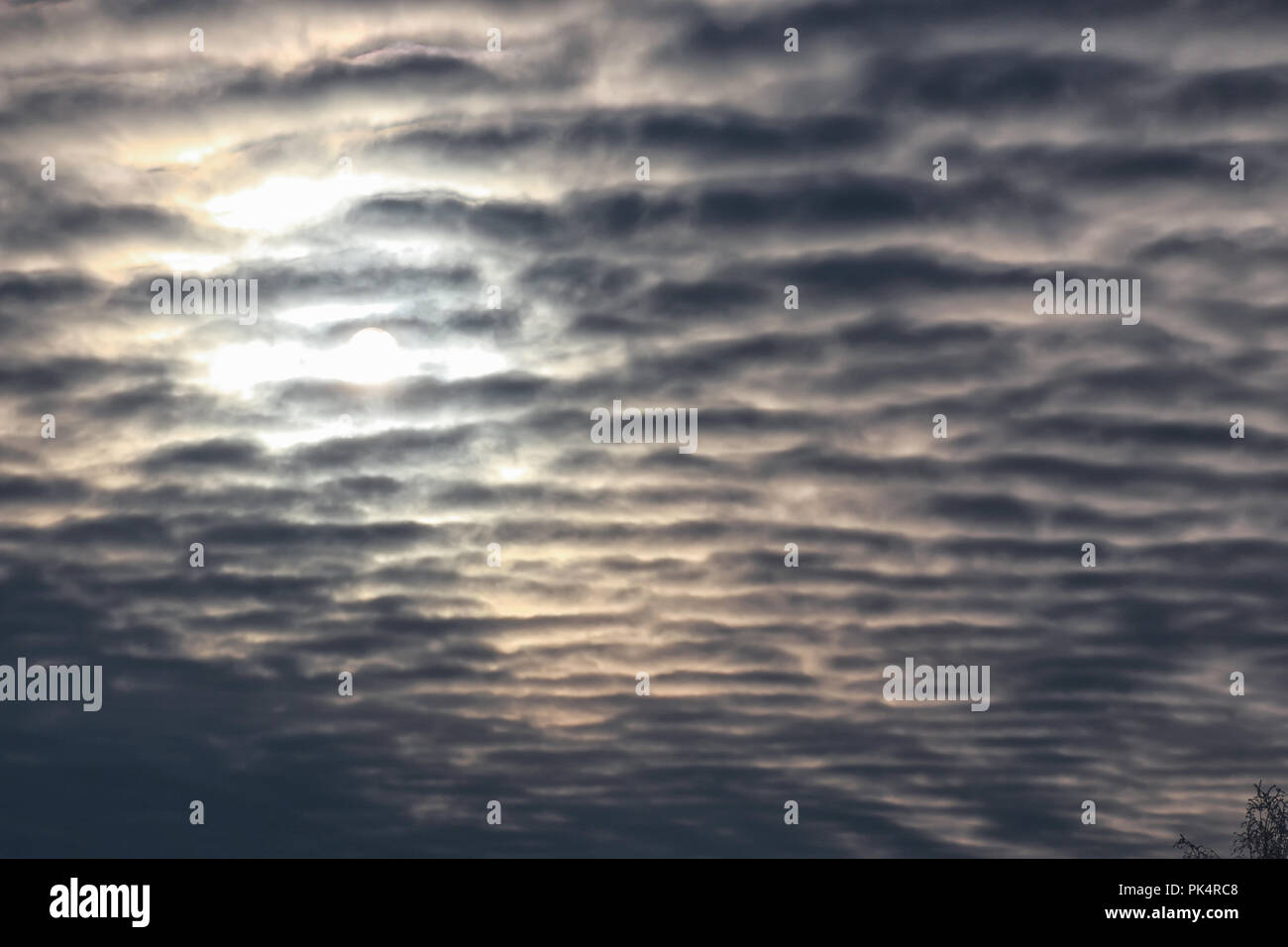 Textured clouds in the blue sky Stock Photo - Alamy