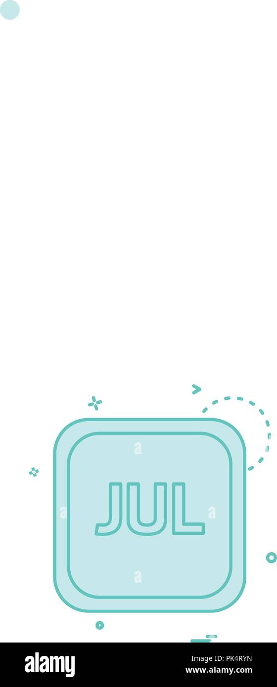 July Calender icon design vector Stock Vector Image & Art - Alamy