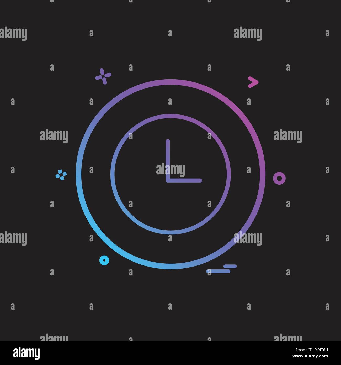 clock basic icon vector design Stock Vector Image & Art - Alamy