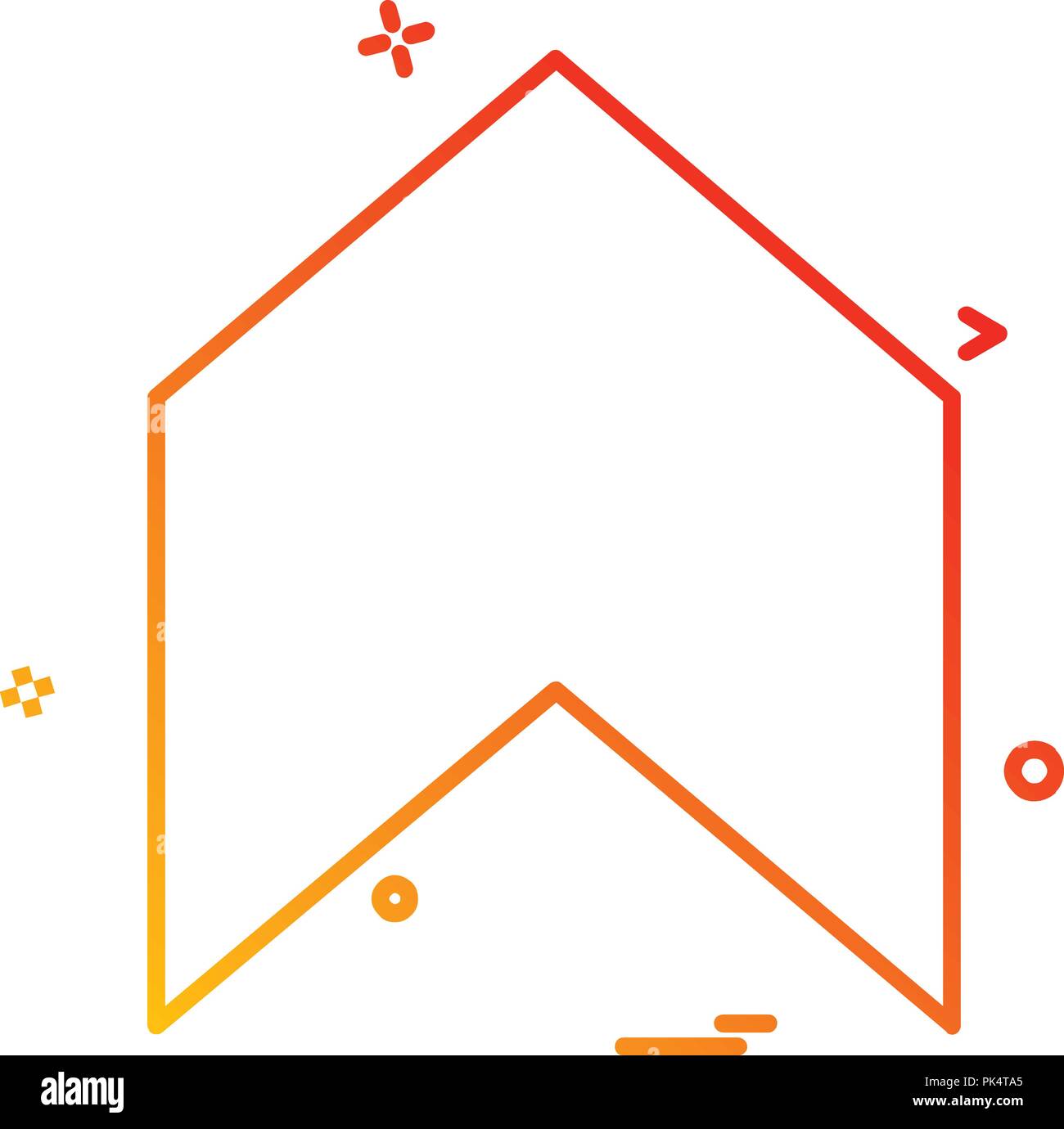 Up arrow icon design vector Stock Vector Image & Art - Alamy