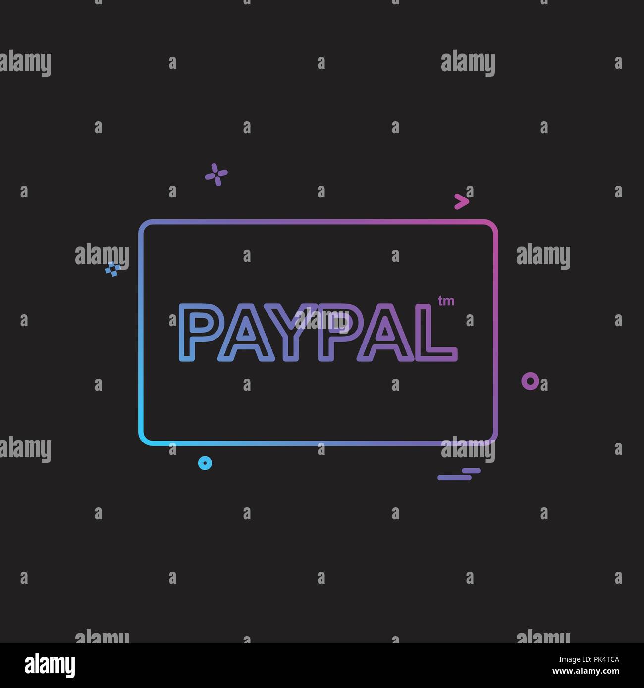Paypal card icon design Stock Vector Image & Art - Alamy