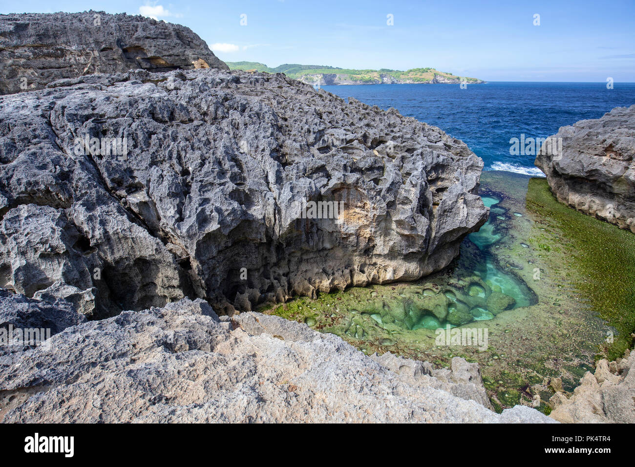Amazing swim spot, Angel's Billabong on Nusa Penida in Indonesia Stock ...