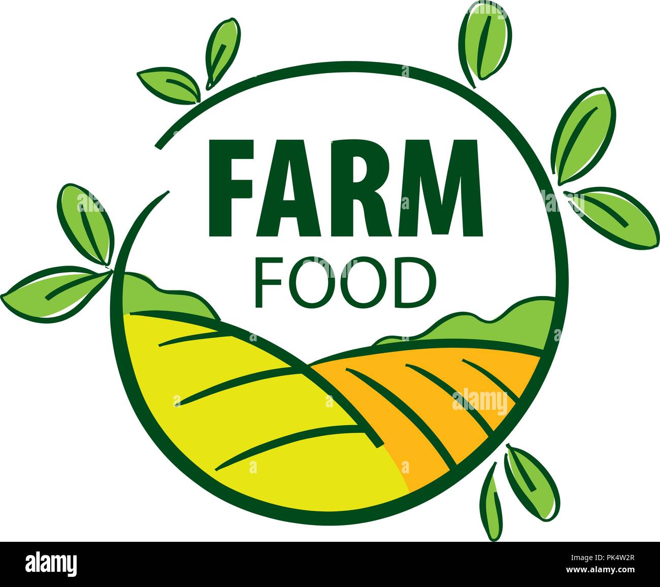 logo farm food Stock Vector Image & Art - Alamy