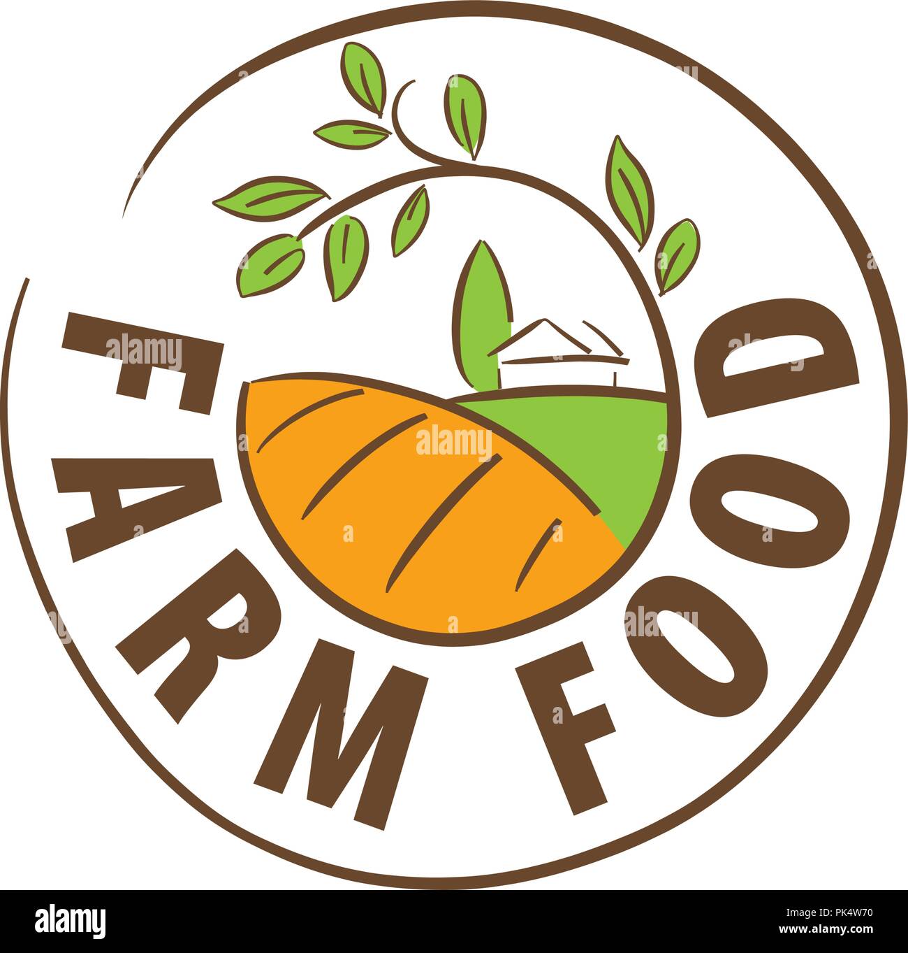 logo farm food Stock Vector Image & Art - Alamy