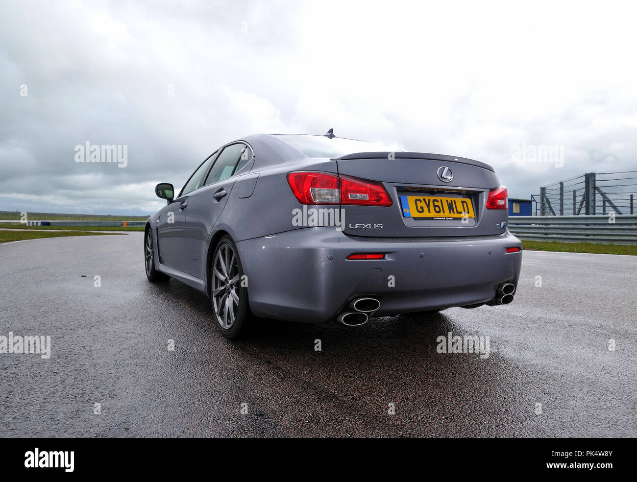 Drive grey 4 door saloon car hi-res stock photography and images - Alamy