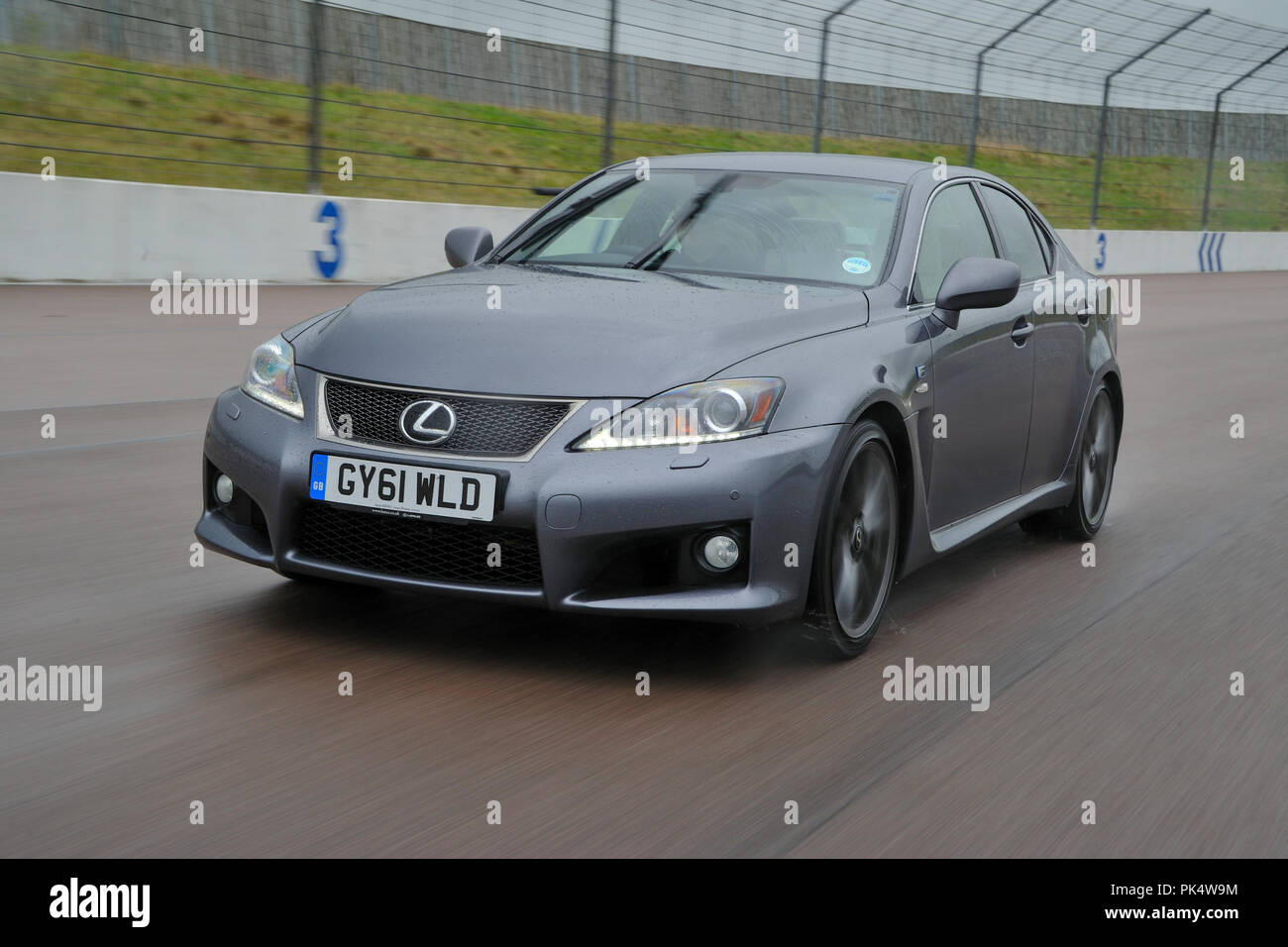 Drive grey 4 door saloon car hi-res stock photography and images - Alamy