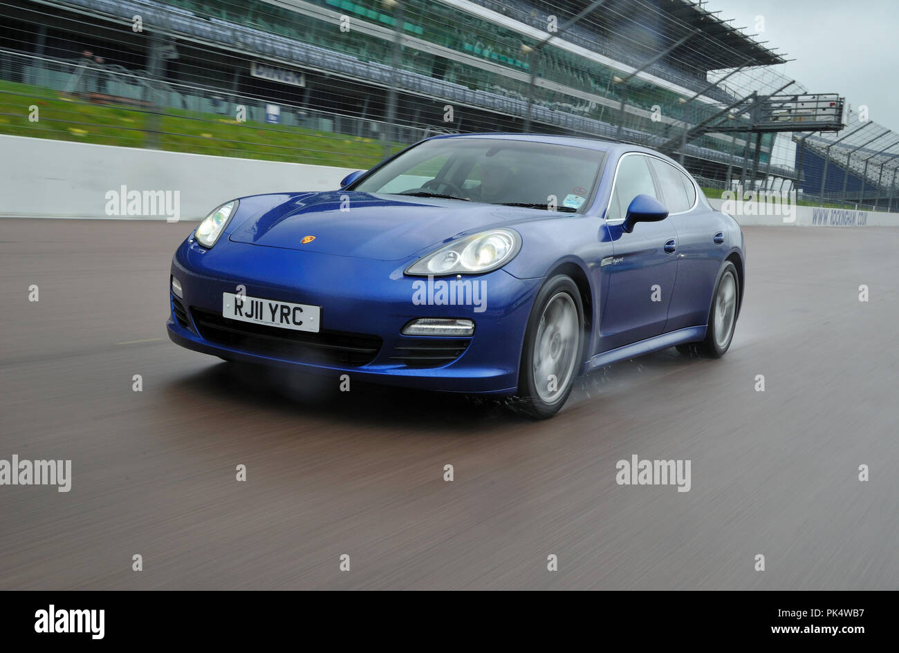 2012 Porsche Panamera S Hybrid super saloon car Stock Photo - Alamy