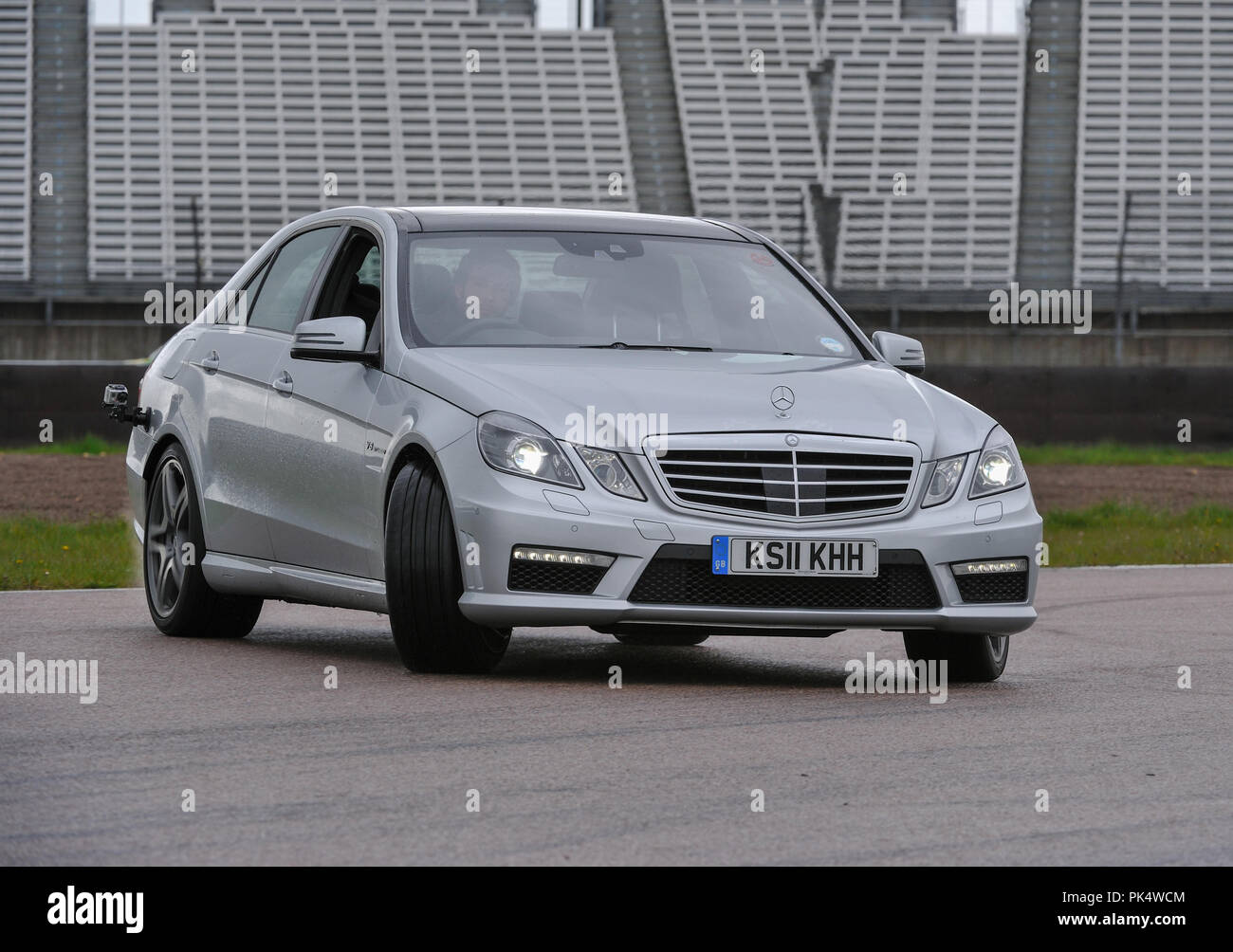 2012 Mercedes E63 AMG W212 E Class super saloon German car Stock Photo ...