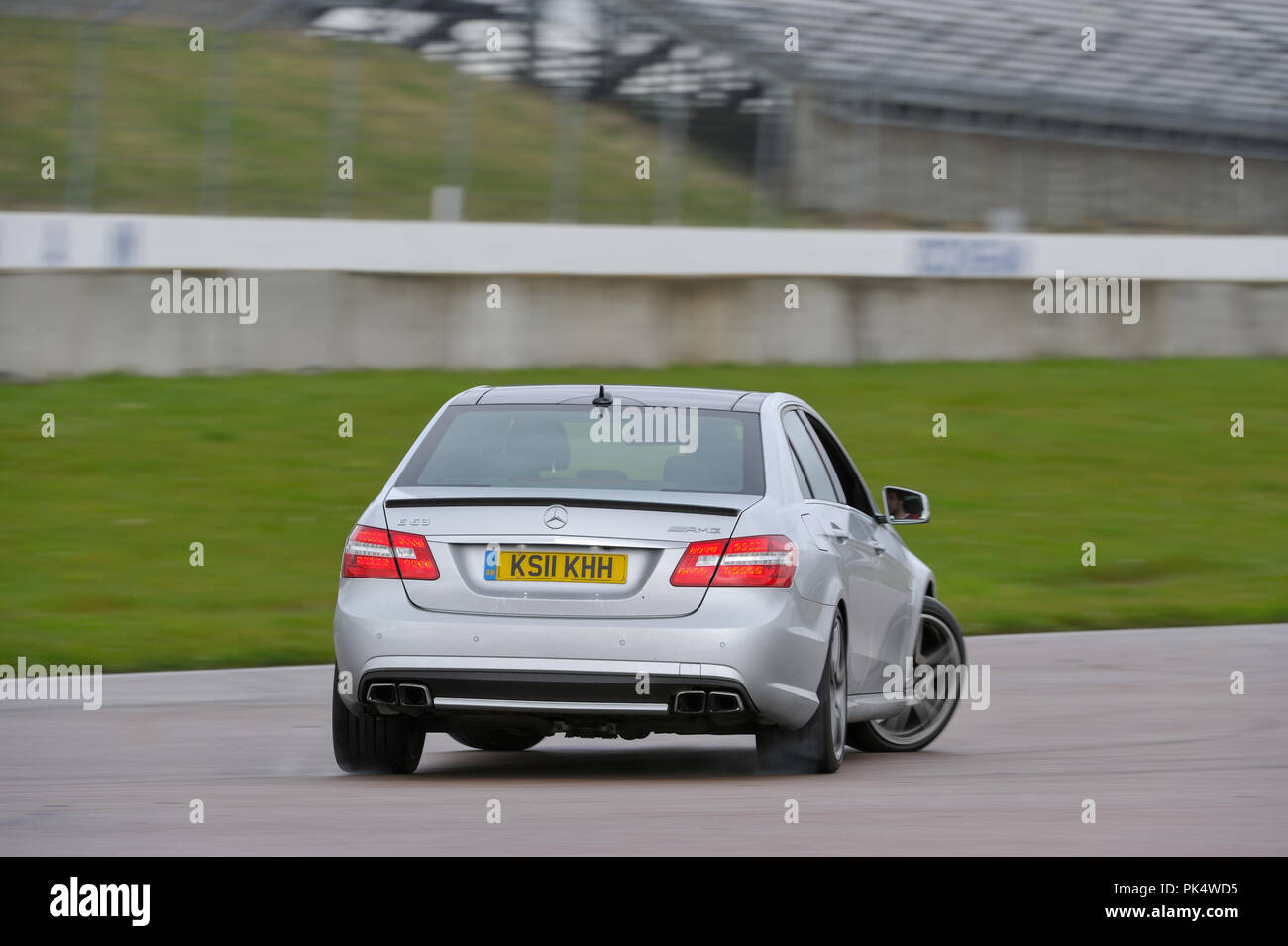 2012 Mercedes E63 AMG W212 E Class super saloon German car Stock Photo ...