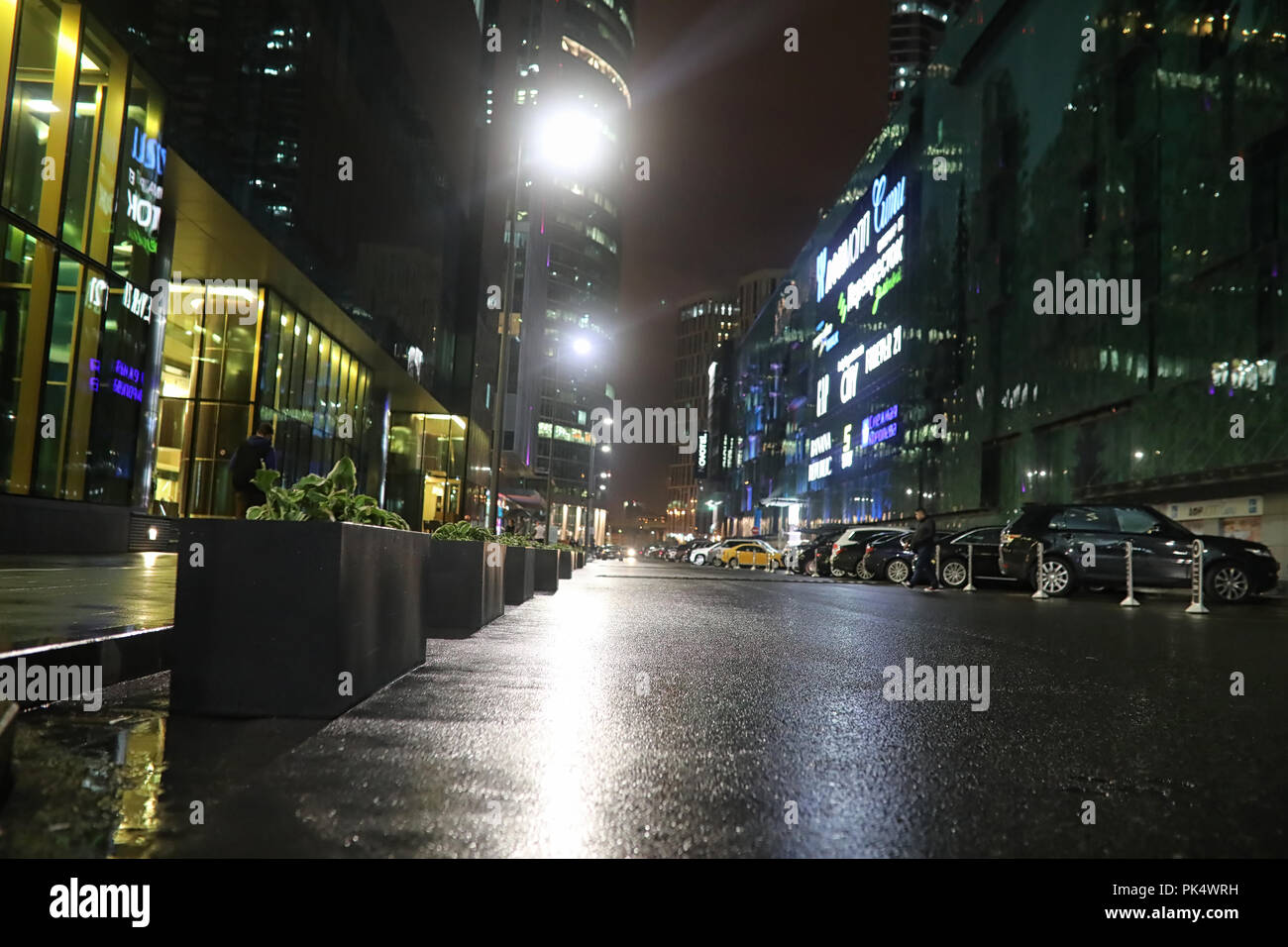 Business center with high skyscrapers Stock Photo - Alamy