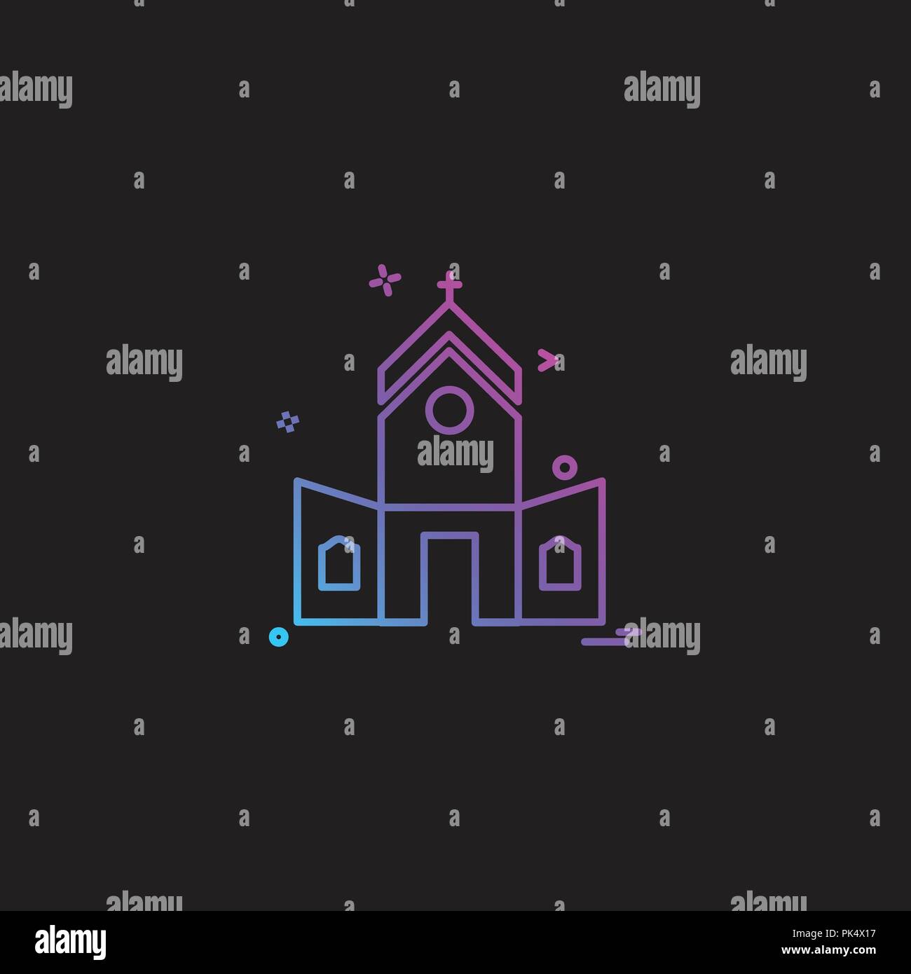 Church icon design vector Stock Vector Image & Art - Alamy