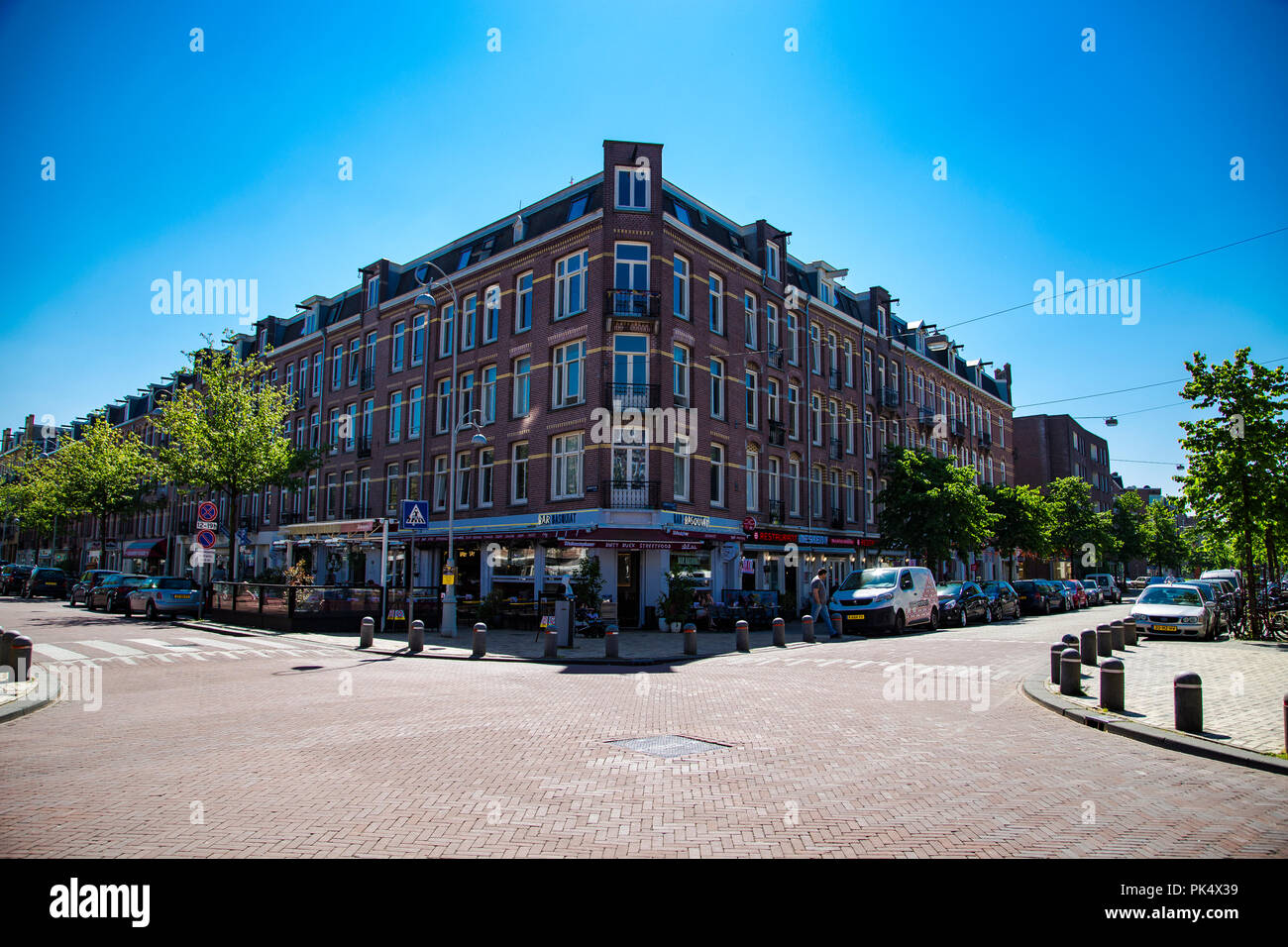 Exterior of Bar Basquiat in the Javastraat in Amsterdam, Netherlands ...