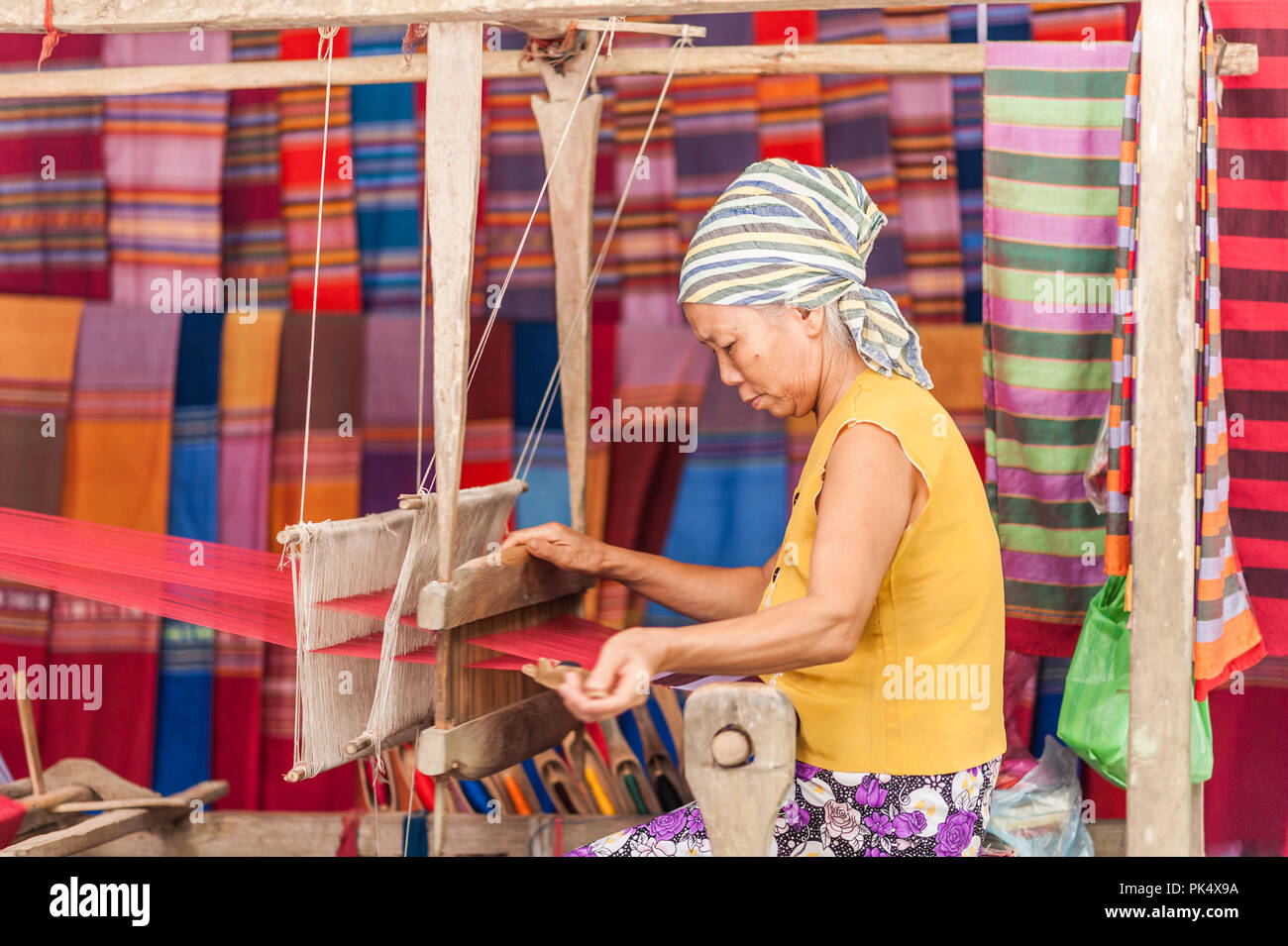 Vietnam traditional textile pattern hi-res stock photography and images ...
