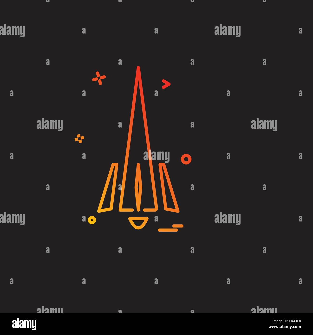 Rocket icon design vector Stock Vector Image & Art - Alamy