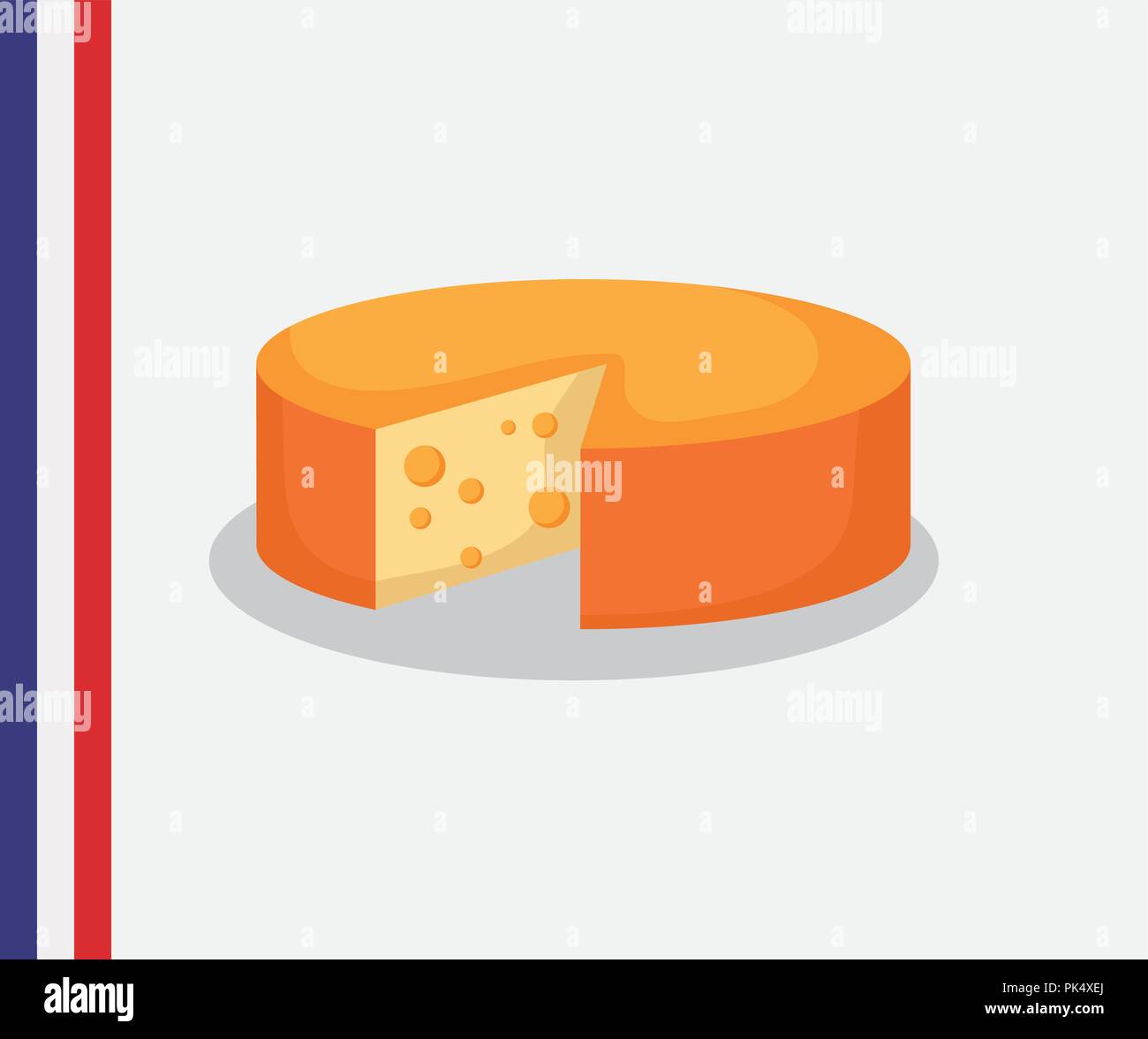 france culture card with cheese vector illustration design Stock Vector ...