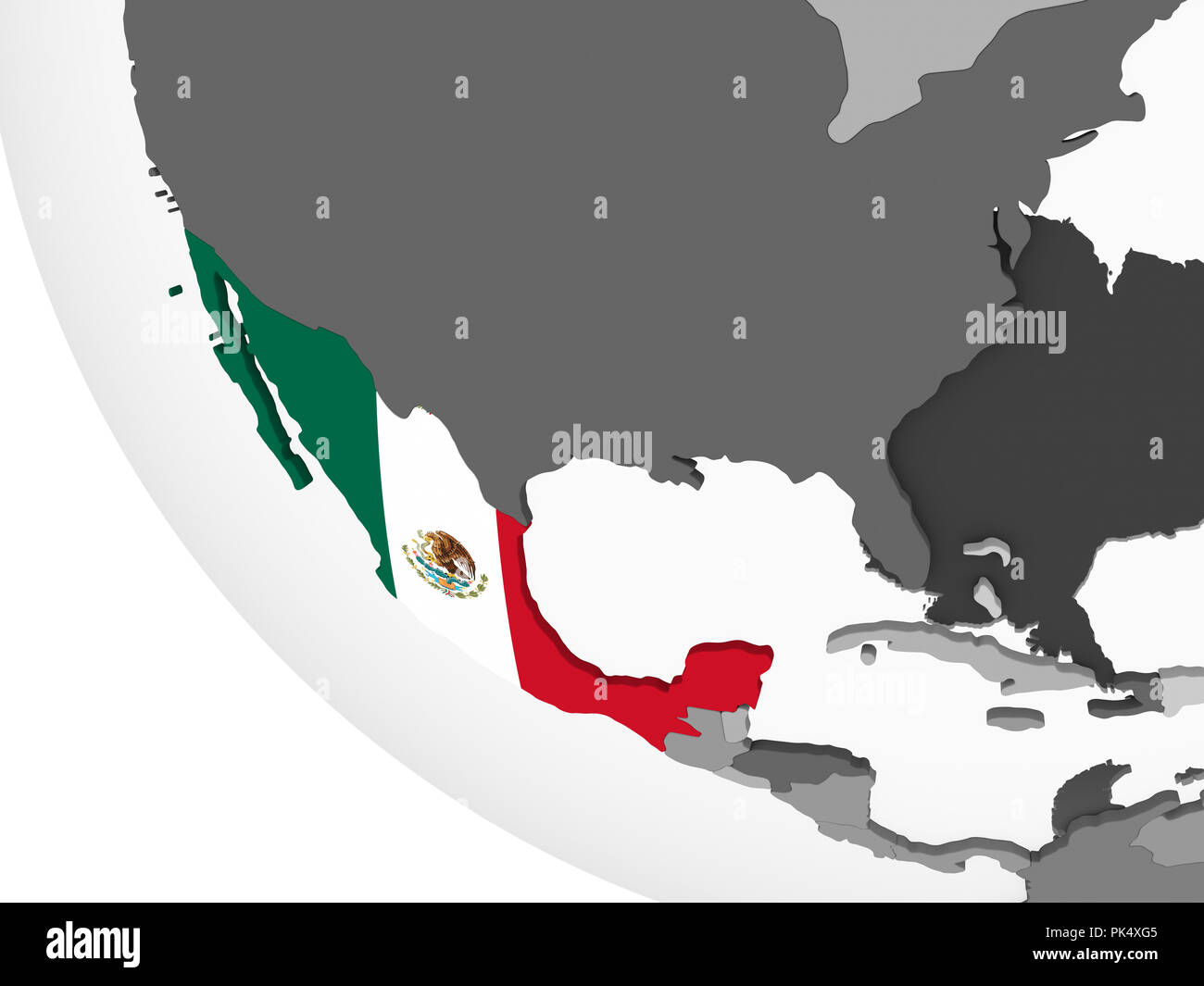 Mexico embedded flag 3d hi-res stock photography and images - Alamy