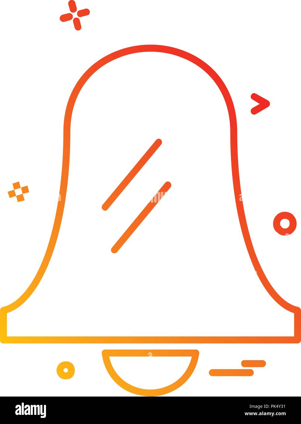 Bell icon design vector Stock Vector Image & Art - Alamy