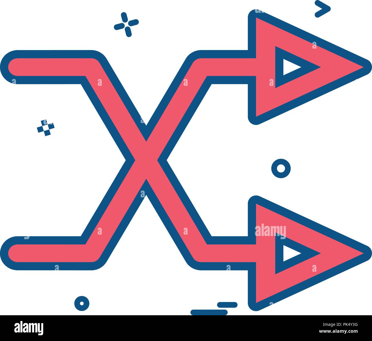 Intersecting pathway Stock Vector Images - Alamy