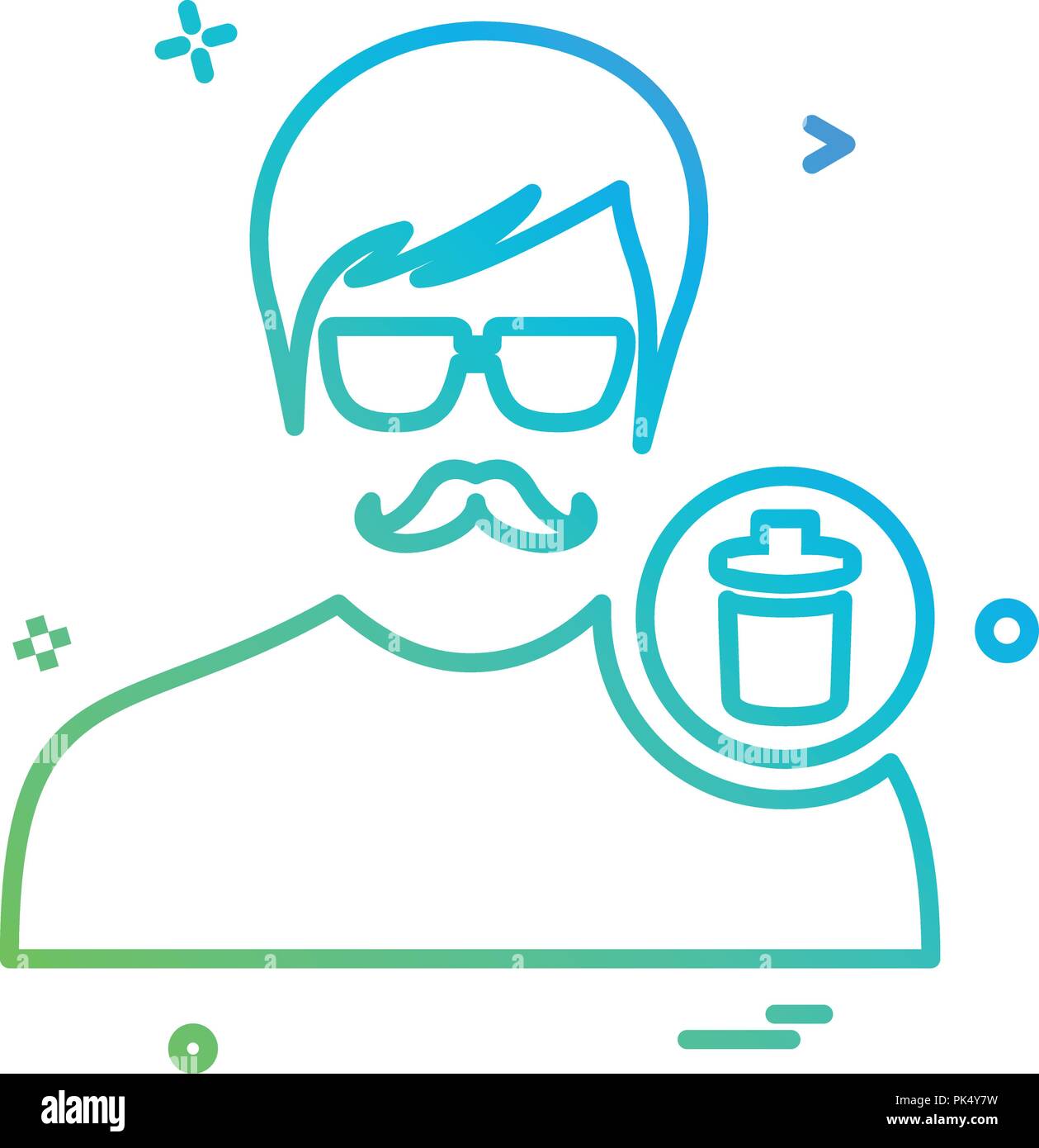 Avatar male icon design vector Stock Vector Image & Art - Alamy