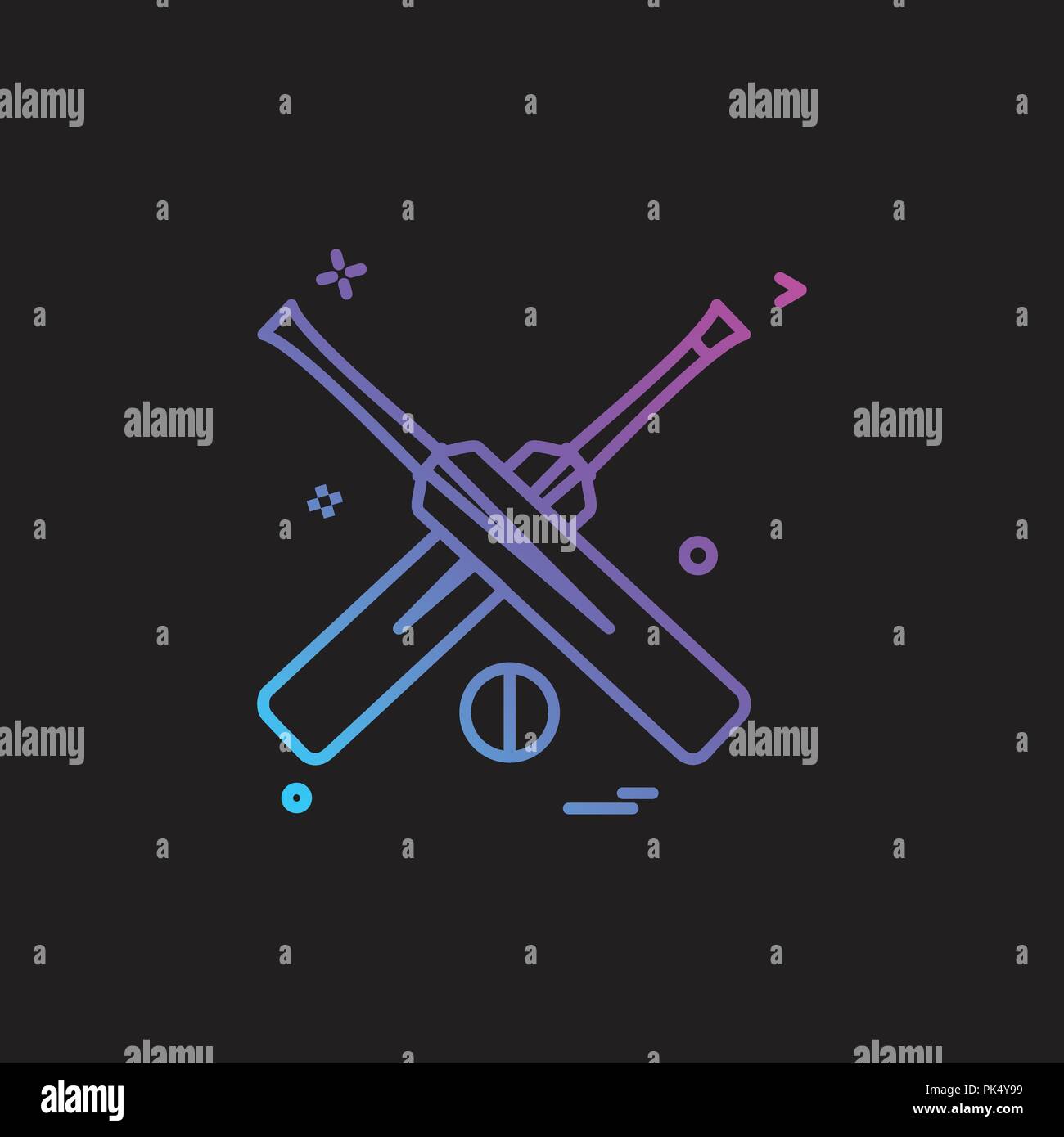 bat bats ball cricket icon vector design Stock Vector Image & Art - Alamy