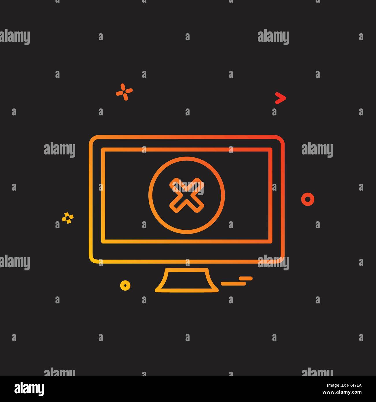 Computer icon design vector Stock Vector Image & Art - Alamy