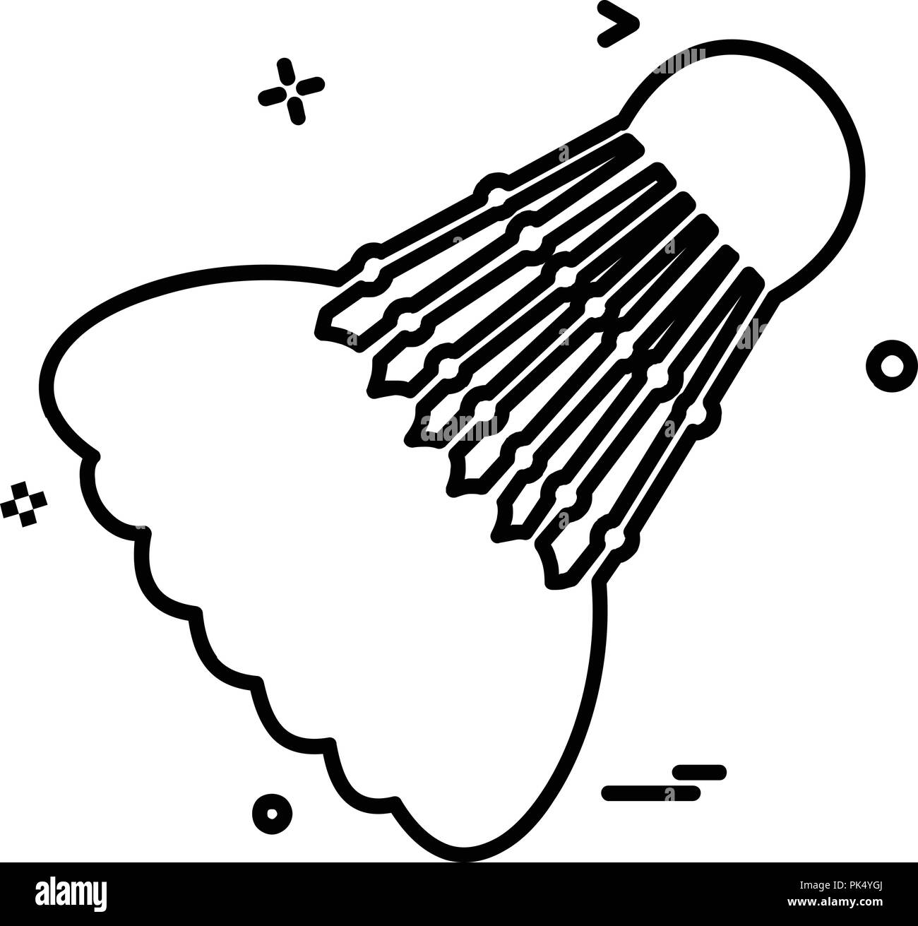Badminton icon design vector Stock Vector Image & Art - Alamy