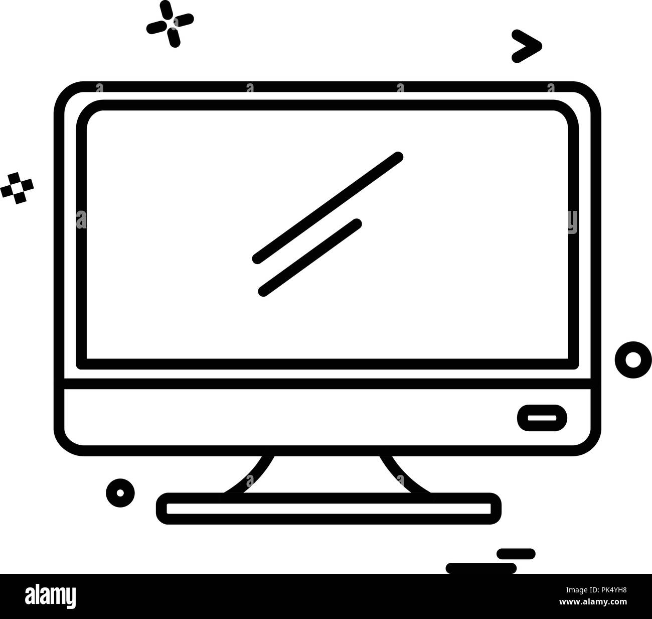 lcd screen icon vector Stock Vector Image & Art - Alamy