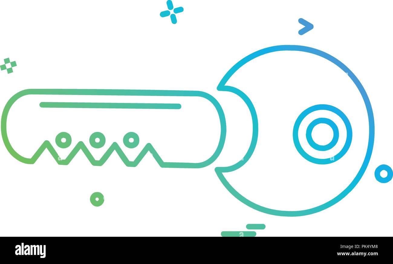 Key icon design vector Stock Vector Image & Art - Alamy