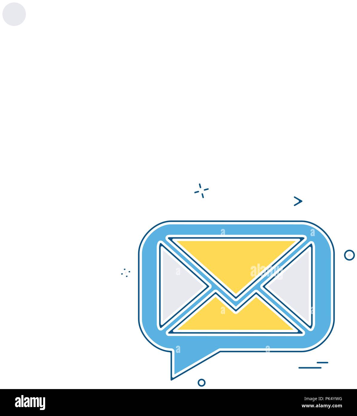 Message icon design vector Stock Vector Image & Art - Alamy