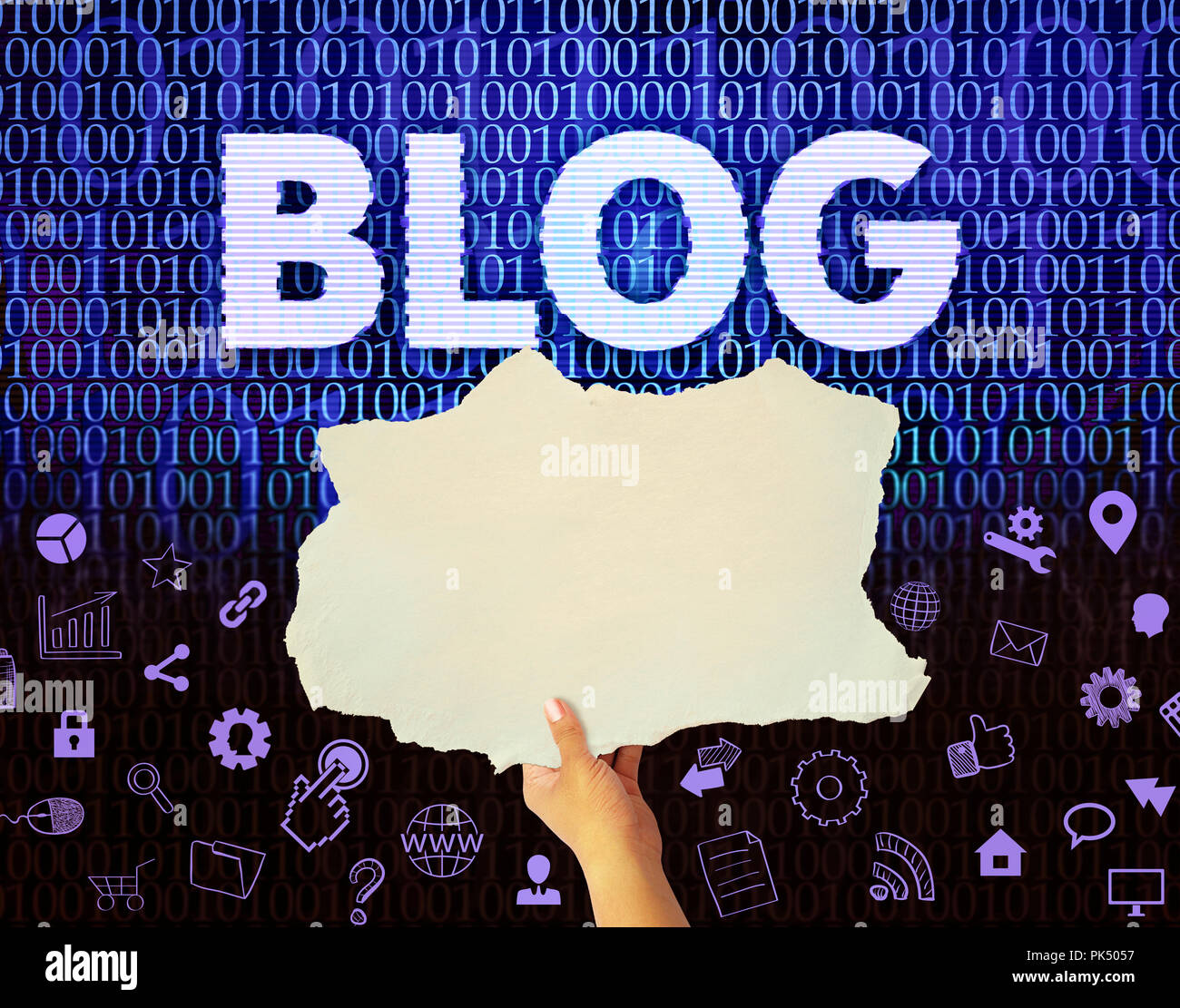 Blog, Social Network Stock Photo - Alamy