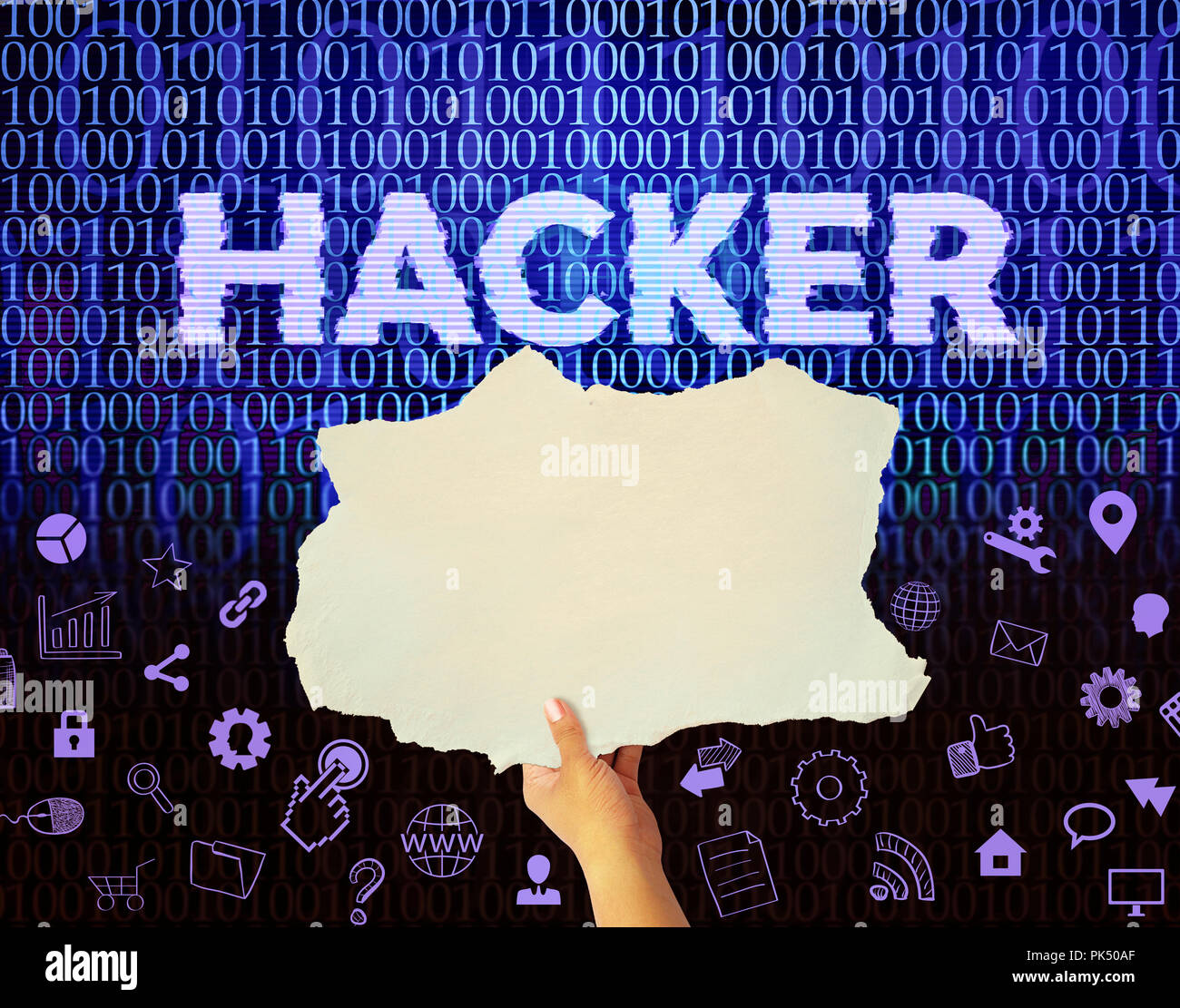 Hacker, Social Network Stock Photo - Alamy