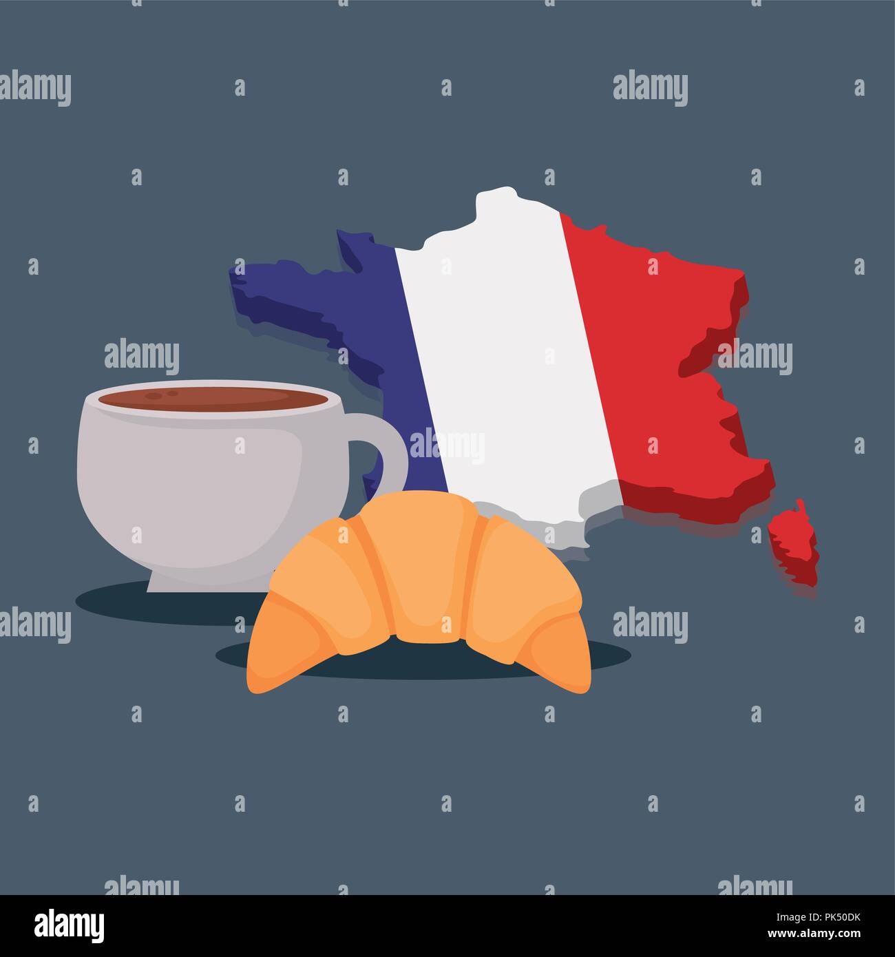 Food map of paris Stock Vector Images - Alamy